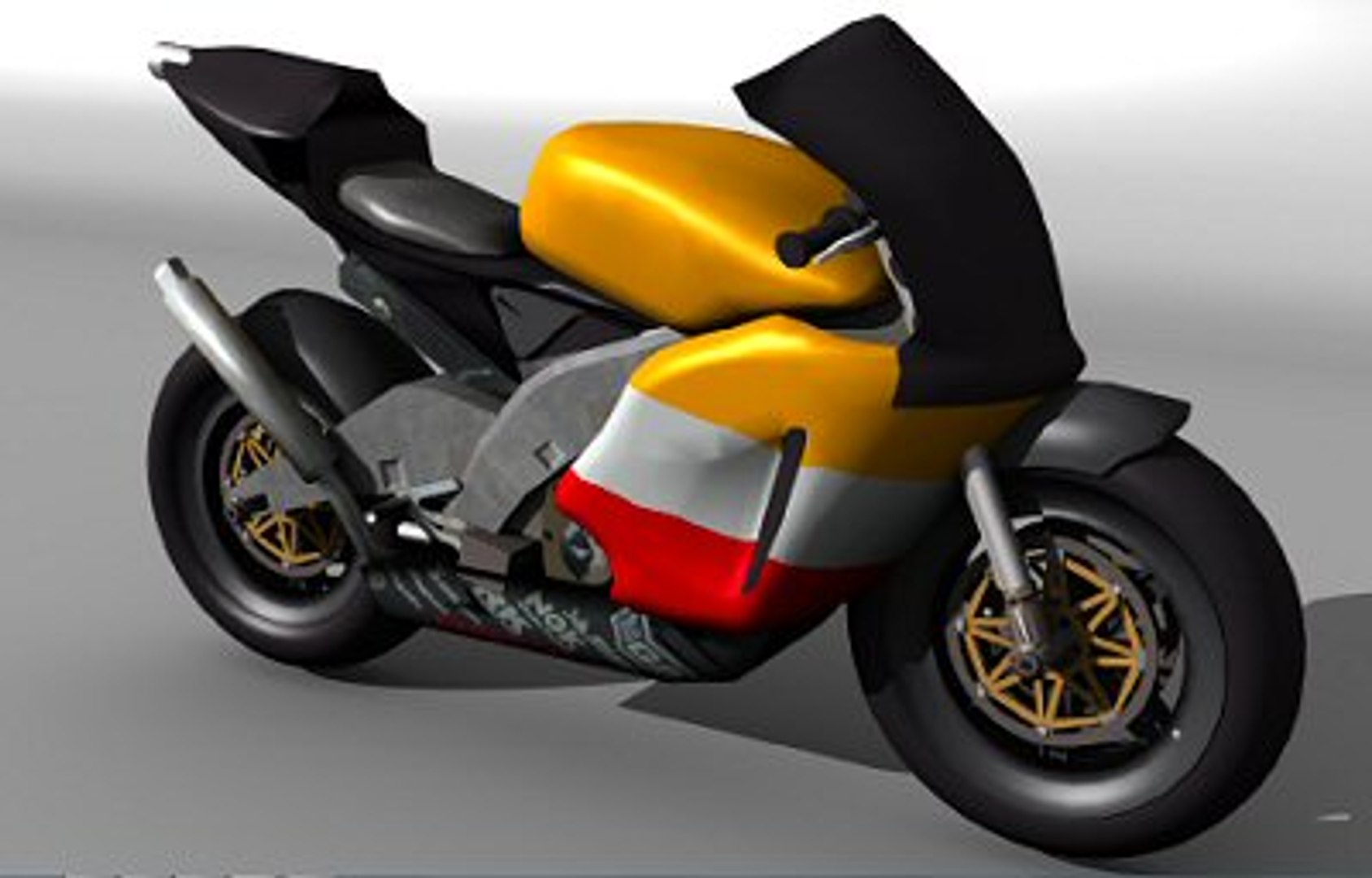 3d Rc211v Motorbike Model
