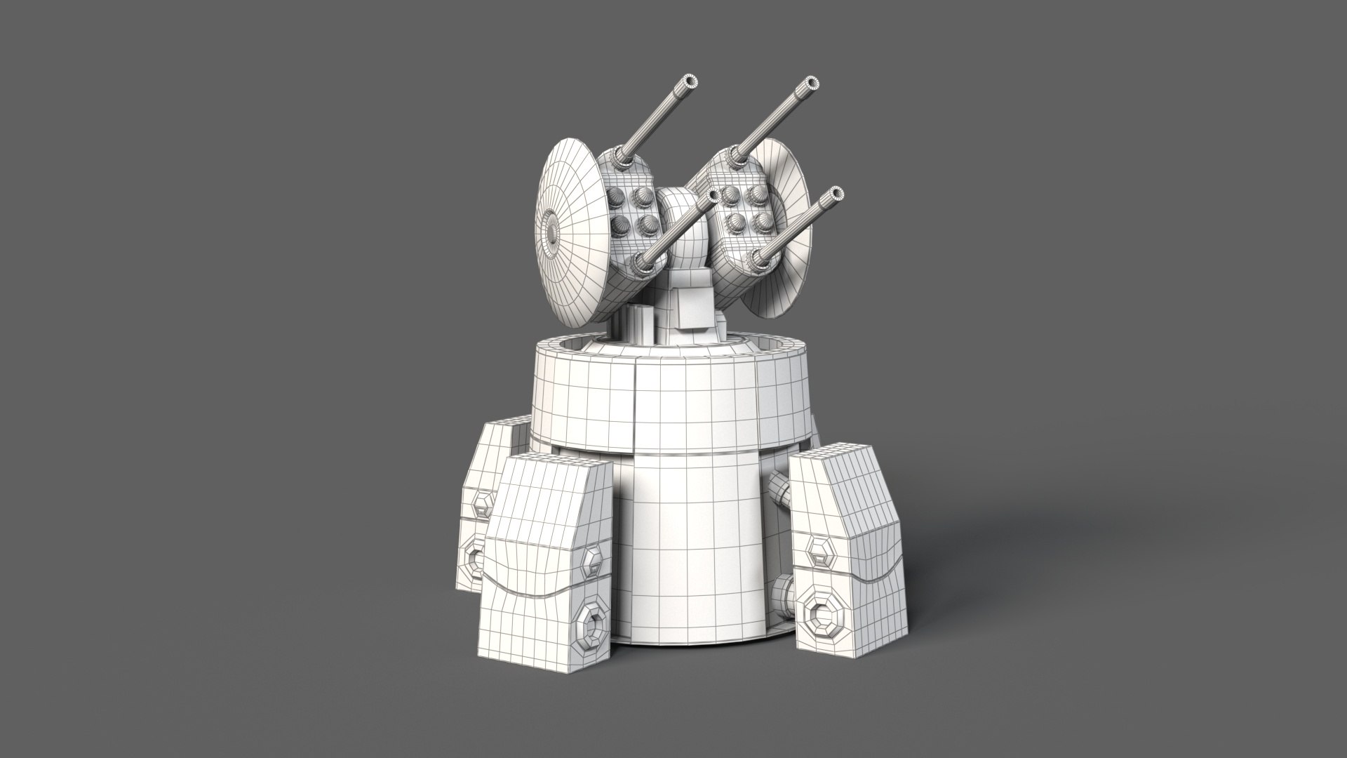 SF Gun Tower model - TurboSquid 1841913
