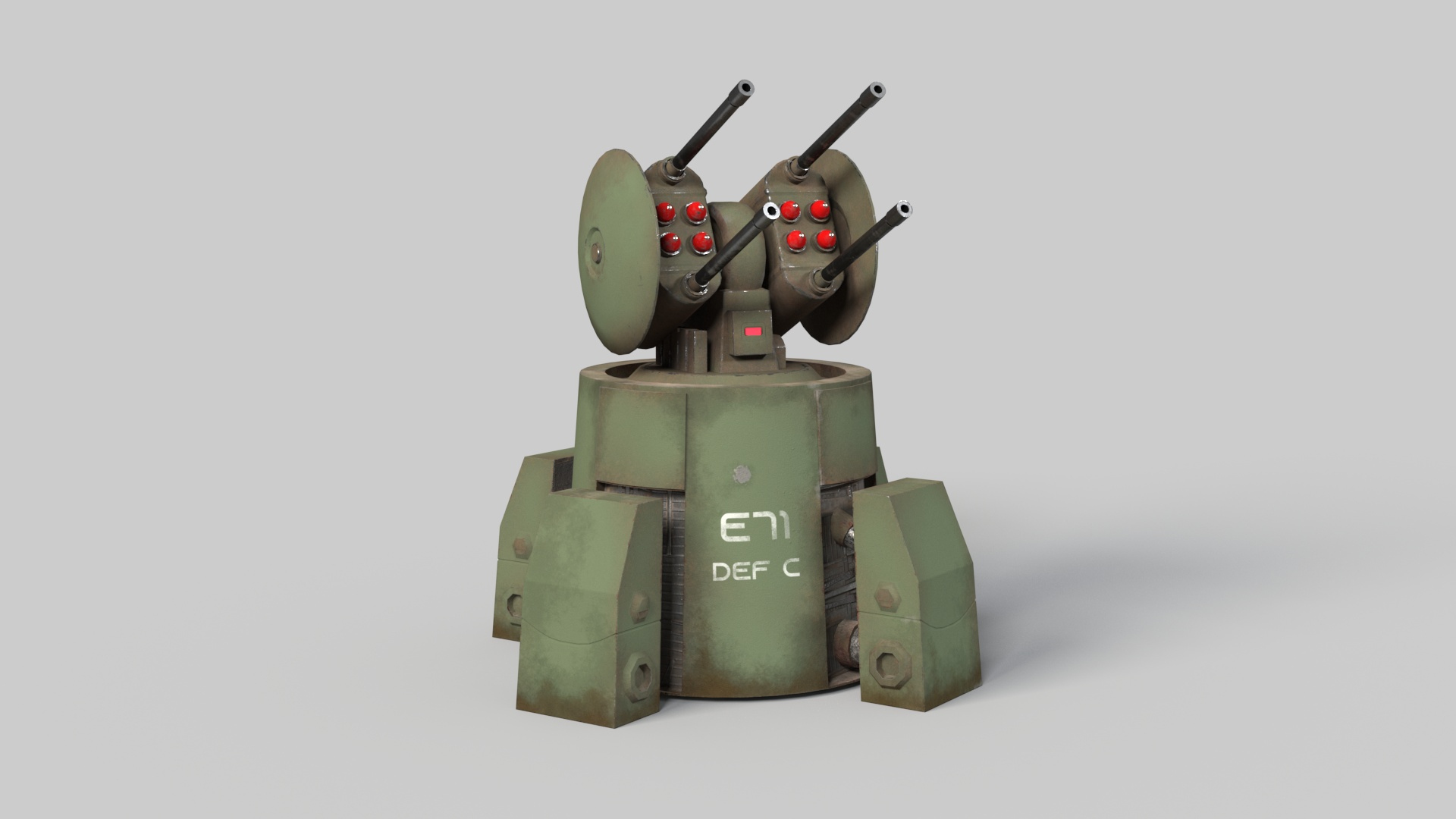 SF Gun Tower Model - TurboSquid 1841913