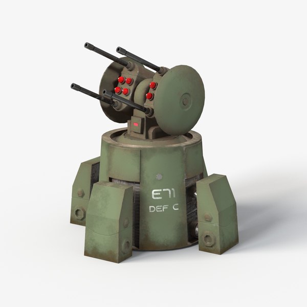 SF Gun Tower model - TurboSquid 1841913
