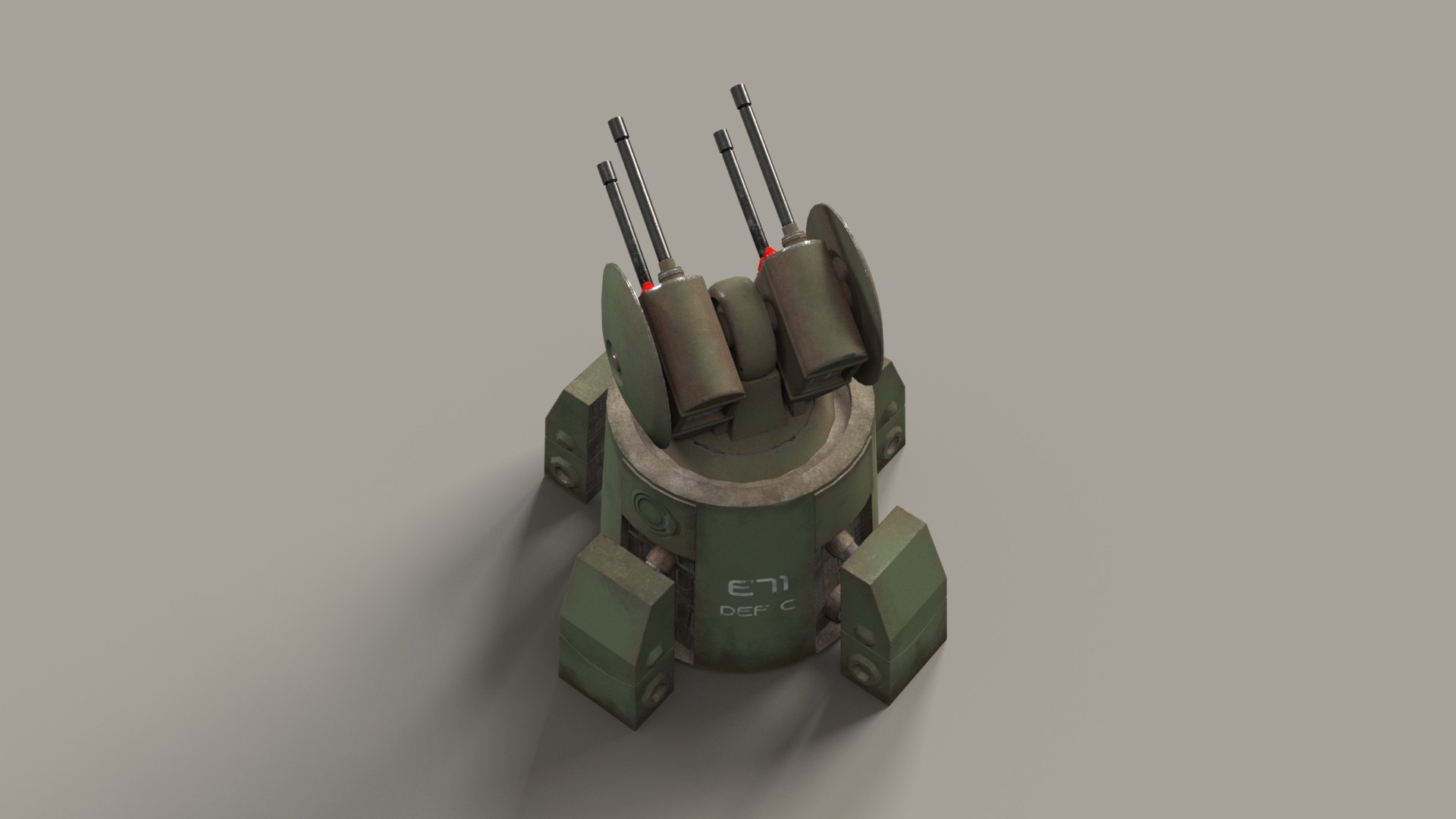 SF Gun Tower Model - TurboSquid 1841913