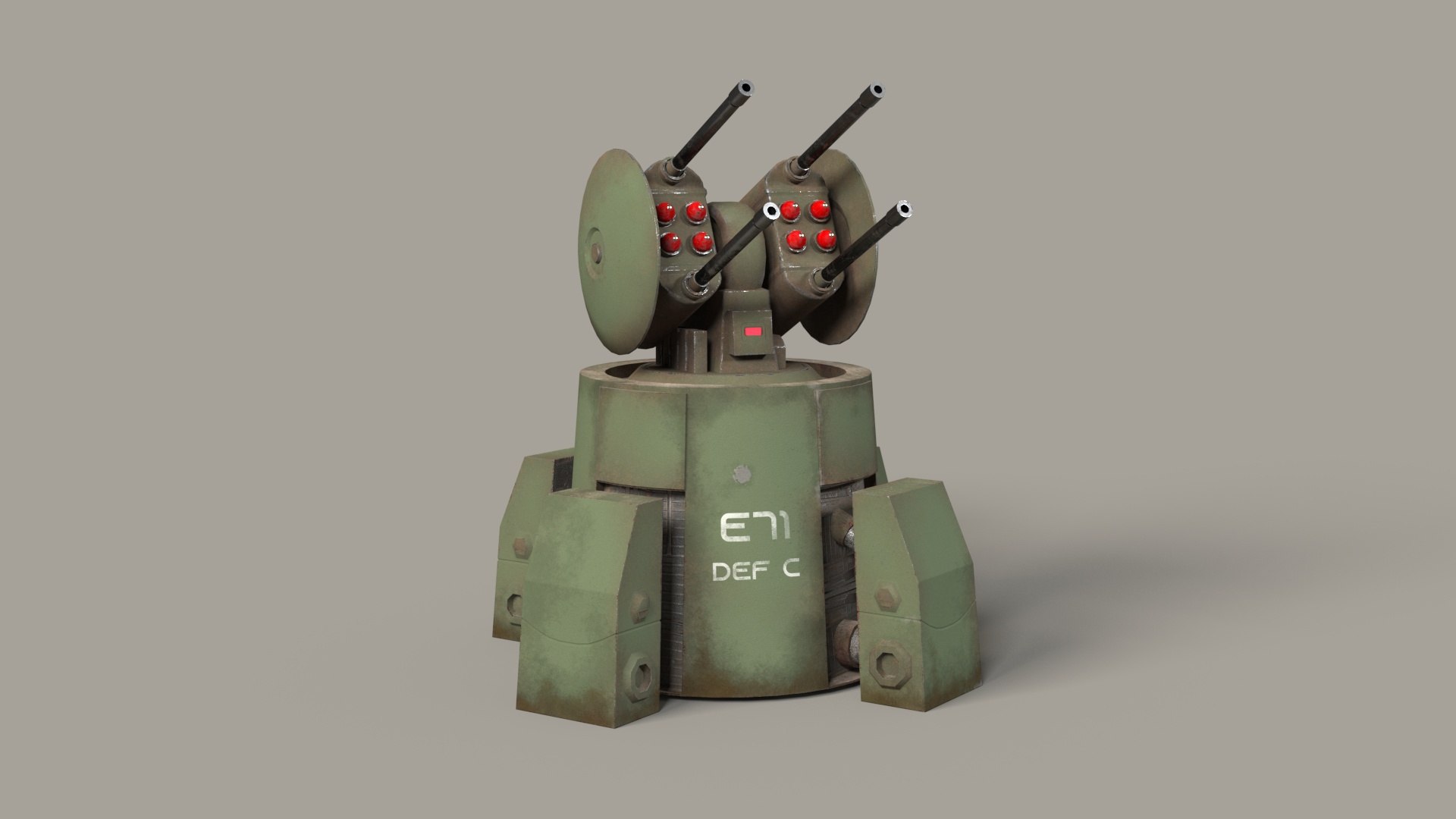 SF Gun Tower Model - TurboSquid 1841913