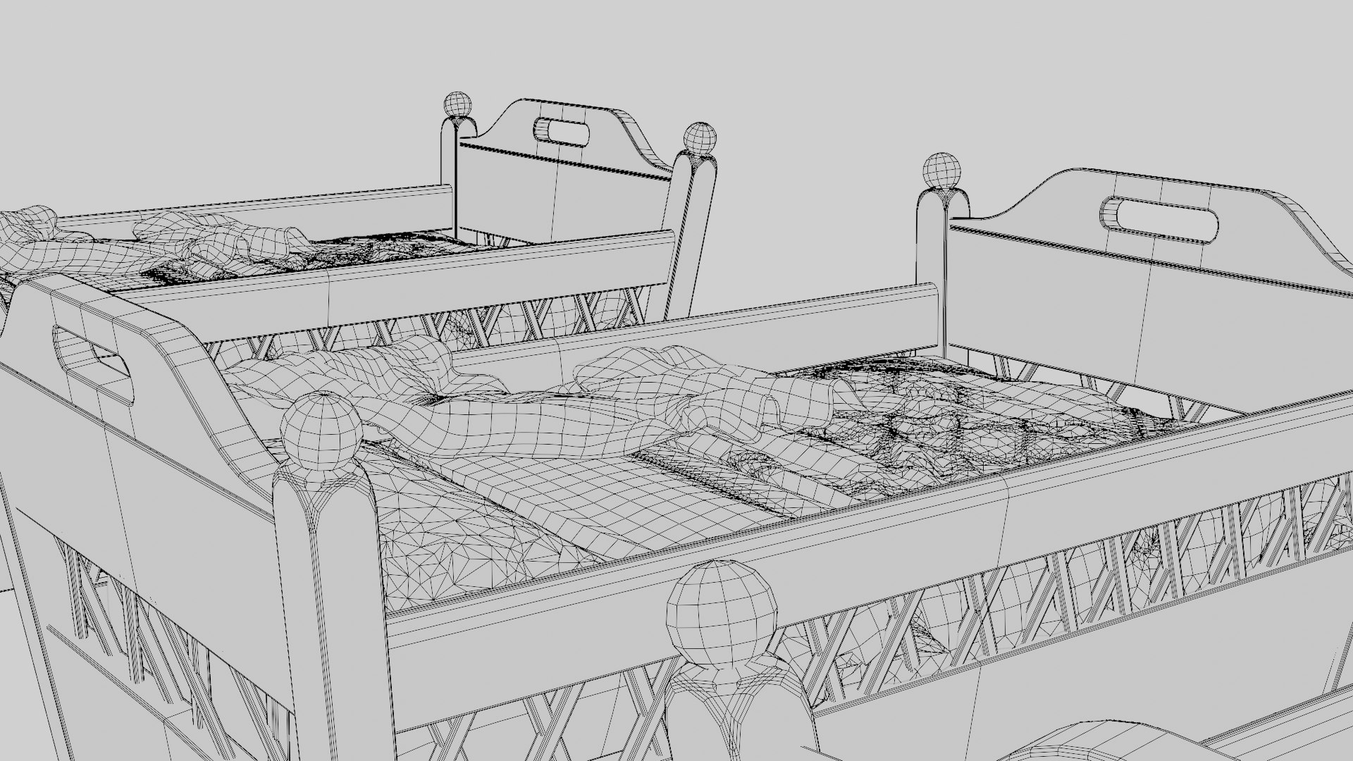 3D Model Old Wooden Baby Cradle 4k Pbr - TurboSquid 2164494