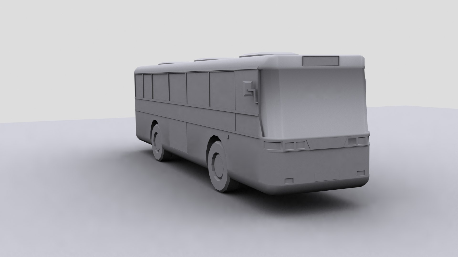 3d Coach City Bus Model