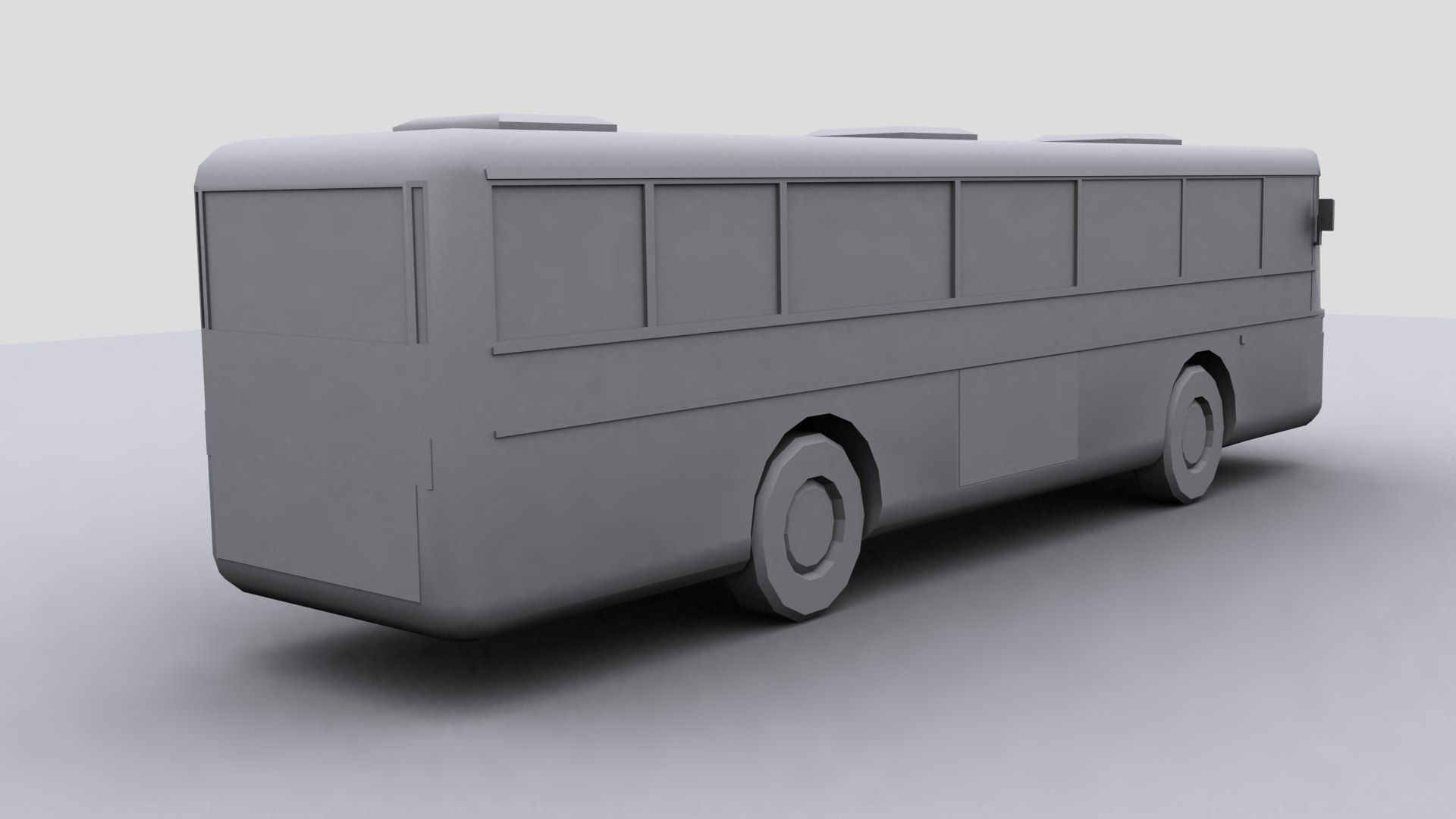 3d Coach City Bus Model
