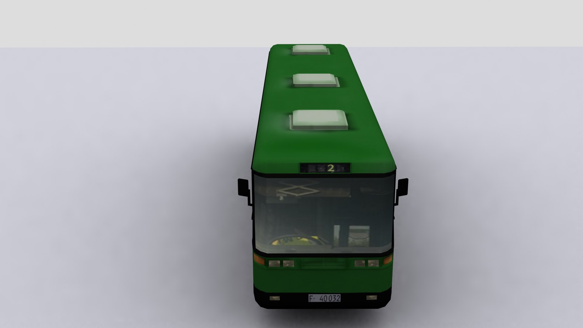 3d Coach City Bus Model
