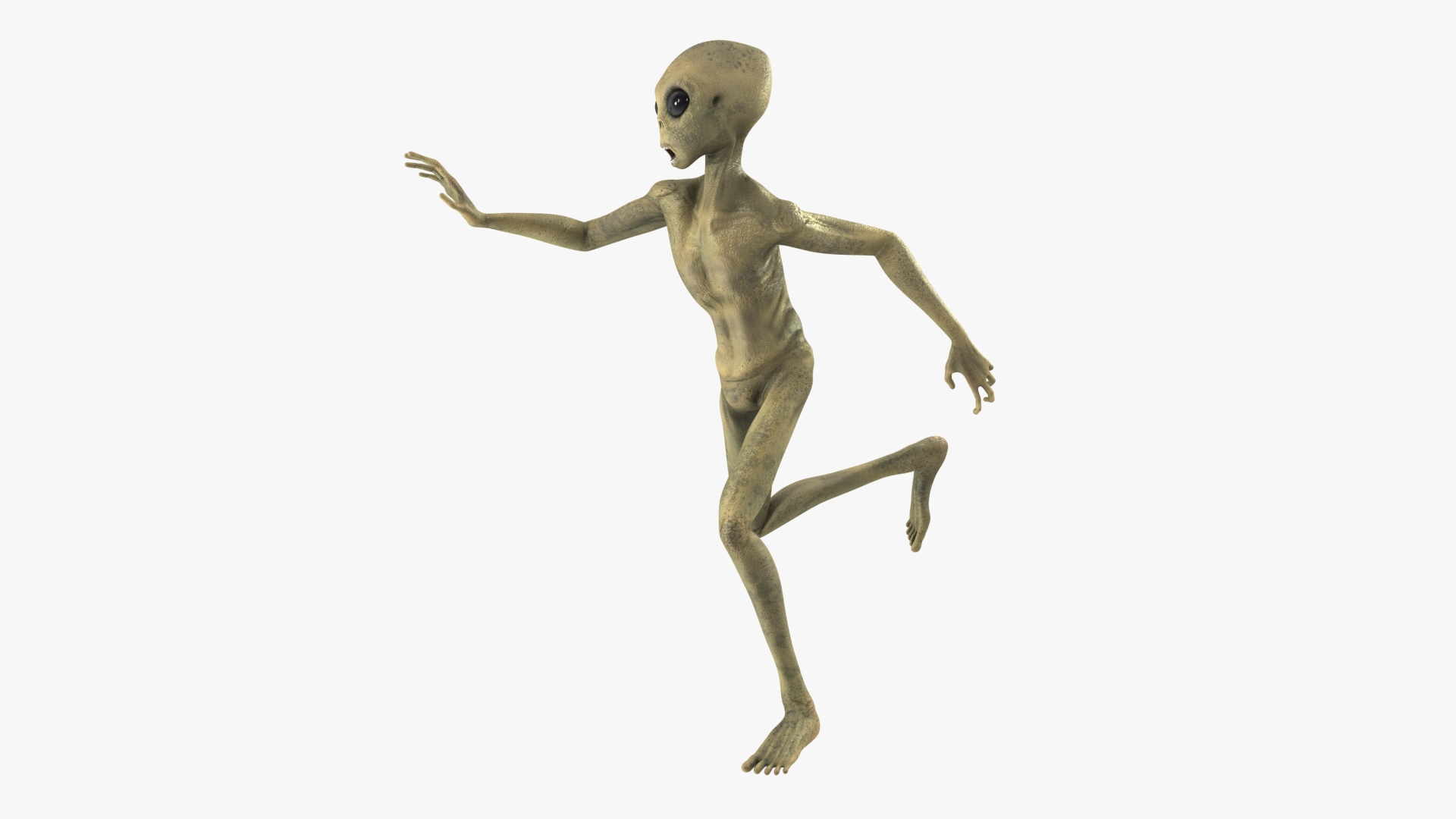 Running Humanoid Alien 3D model - TurboSquid 1871150