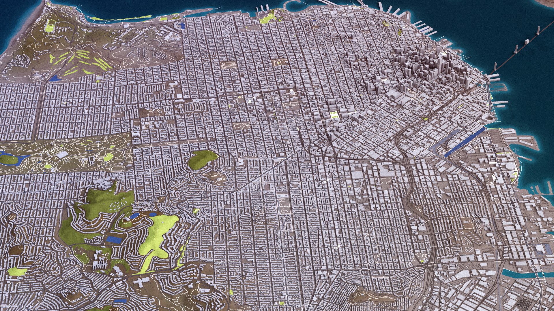 3D San Francisco Model - TurboSquid 1562913