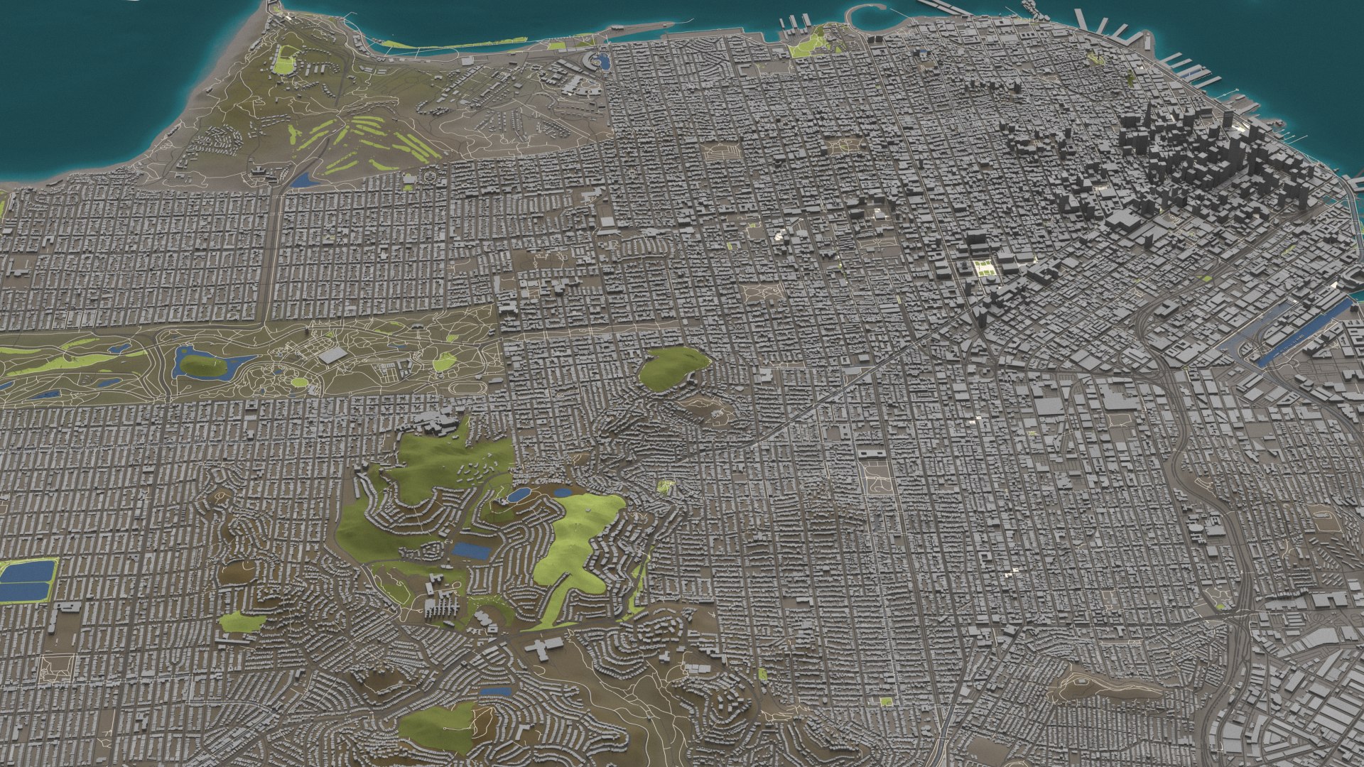 3D San Francisco Model - TurboSquid 1562913