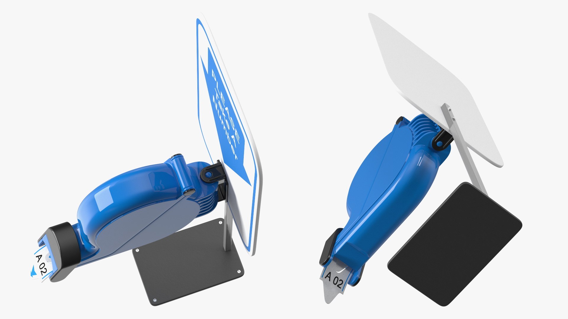 Manual Ticket Machine Blue 3D Model - TurboSquid 2068876