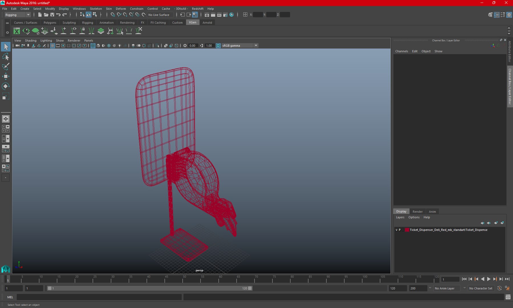 Manual Ticket Machine Blue 3D Model - TurboSquid 2068876