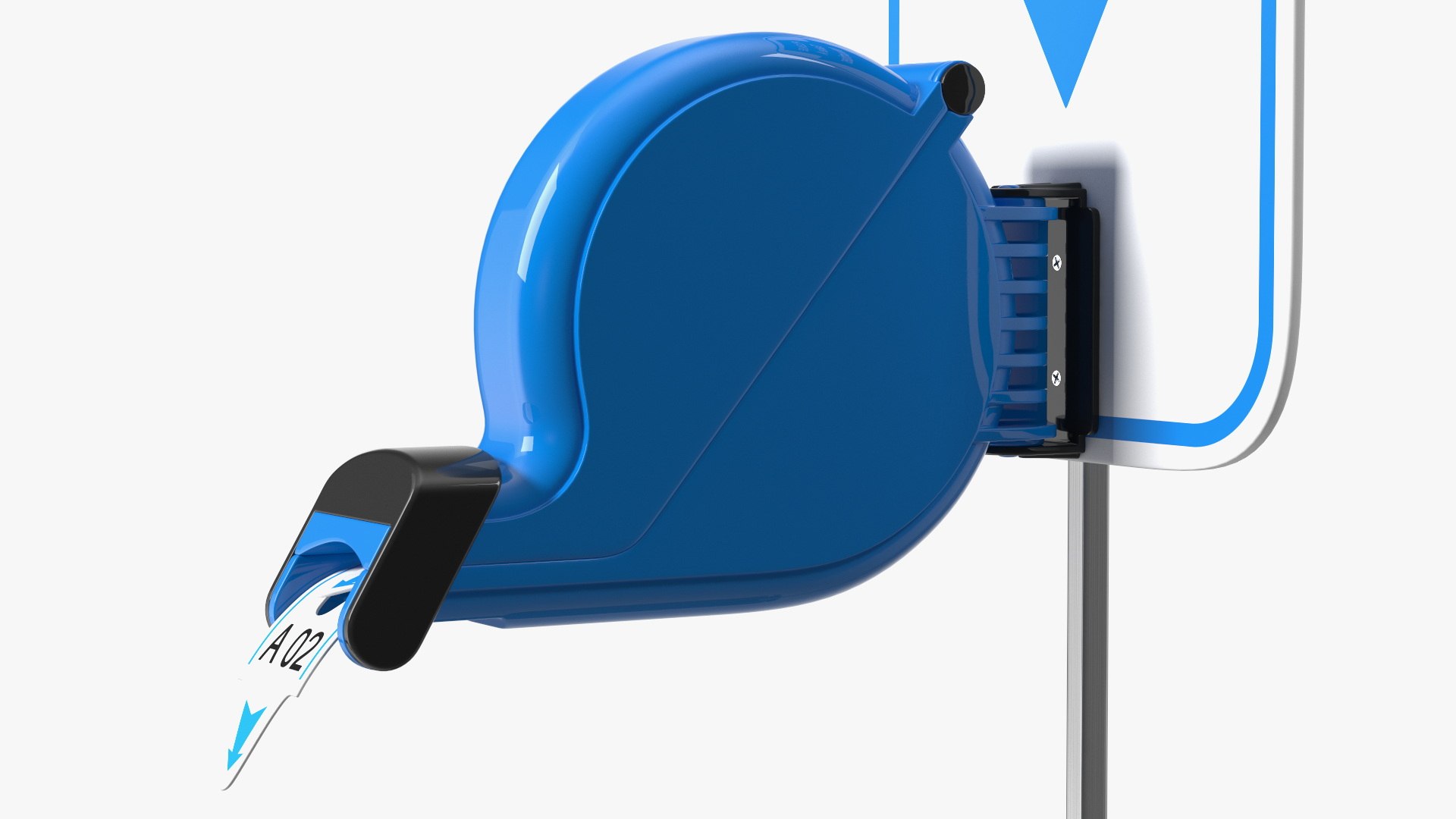 Manual Ticket Machine Blue 3D Model - TurboSquid 2068876