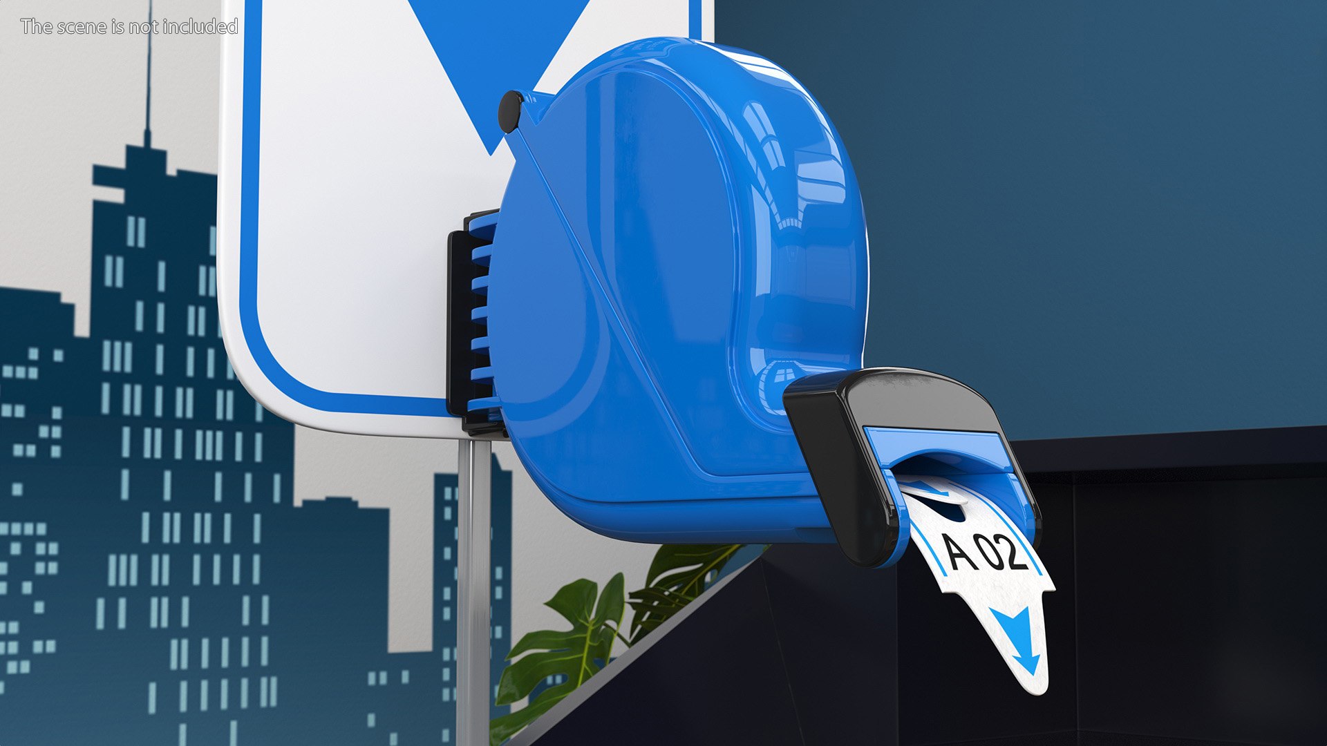 Manual Ticket Machine Blue 3D Model - TurboSquid 2068876