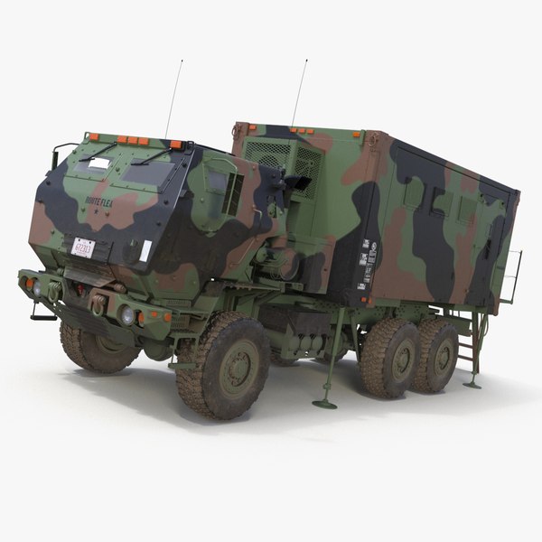 3D модель Военная командная машина со стабилизаторами - TurboSquid 2389406