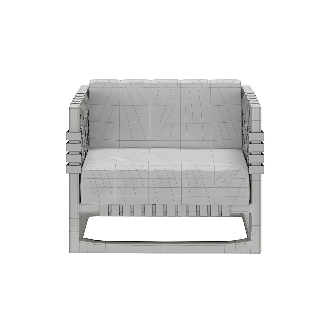 Webbing Armchair 3D Model - TurboSquid 1998972