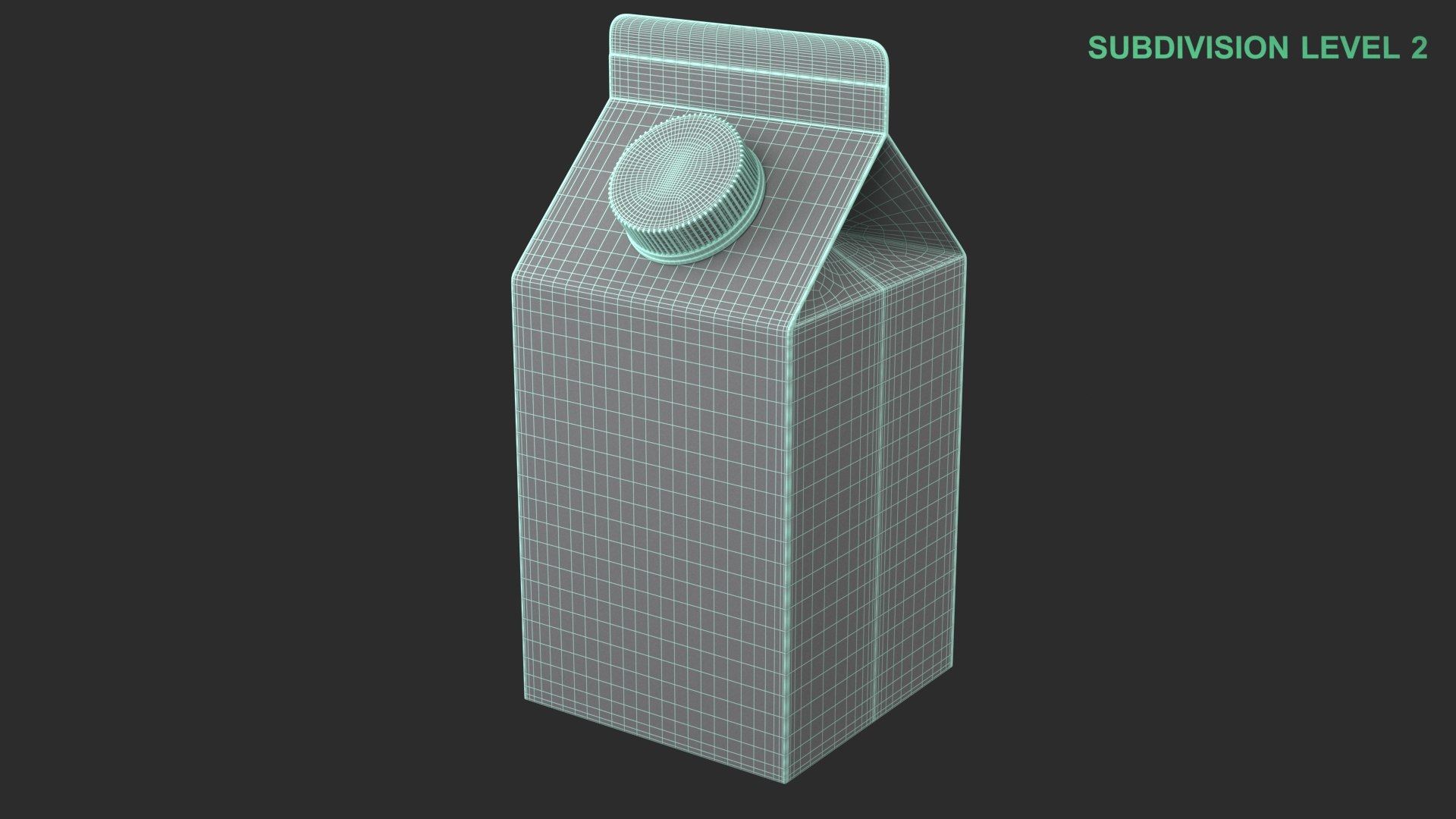 3D Gable Top Small Milk Carton - TurboSquid 2366131