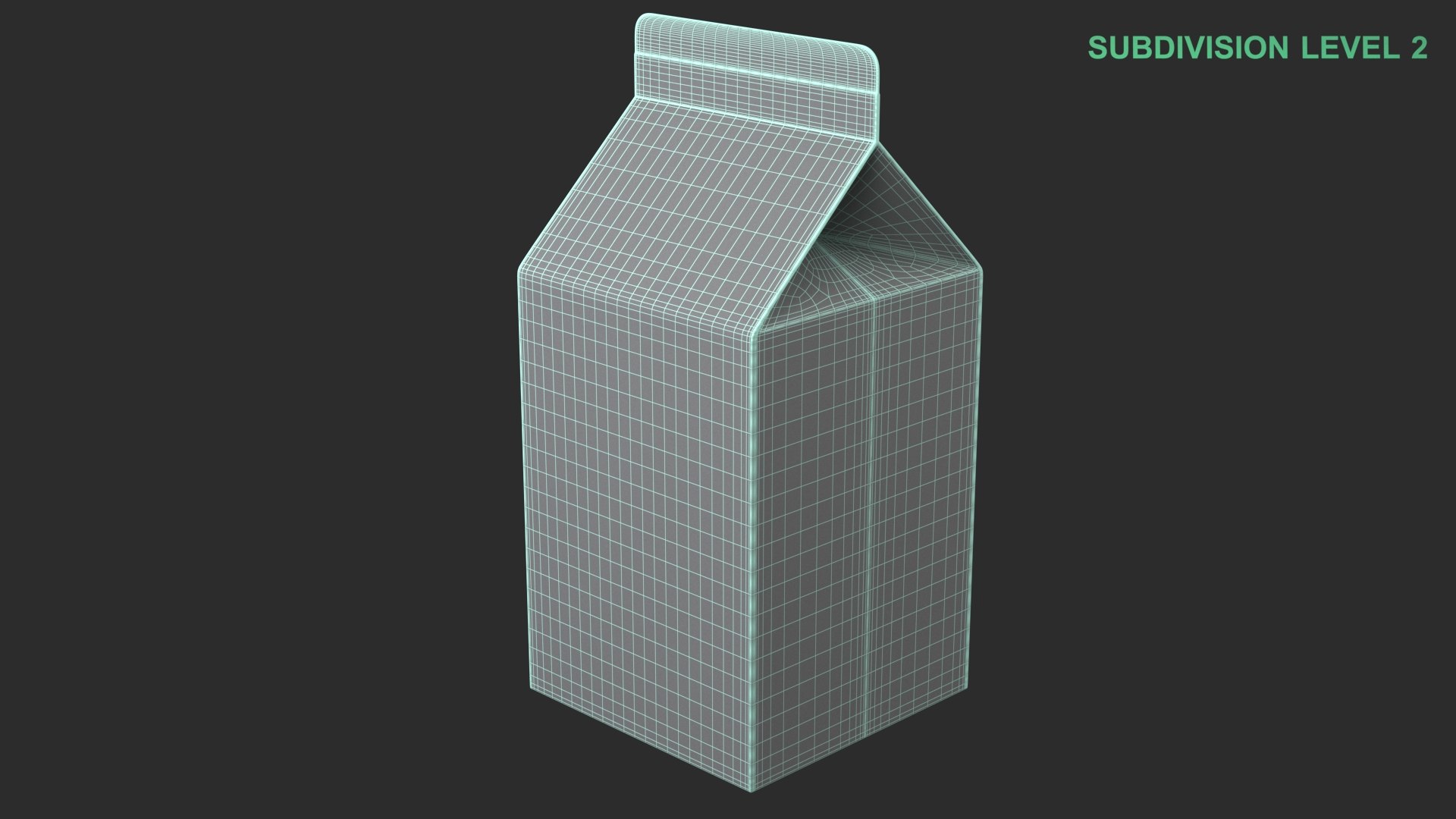 3D Gable Top Small Milk Carton - TurboSquid 2366131