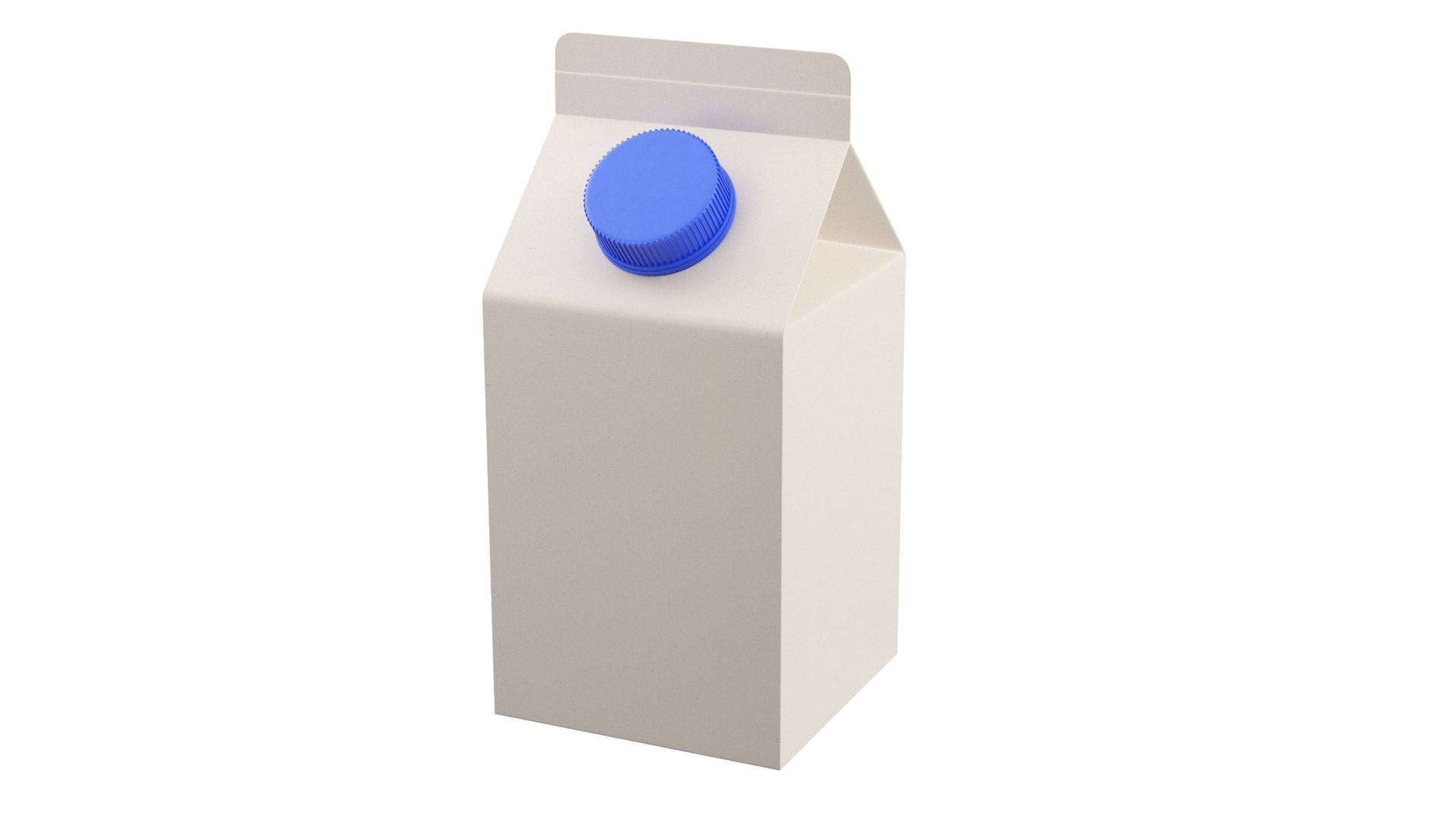 3D Gable Top Milk Packaging In 3 Sizes - TurboSquid 2379432