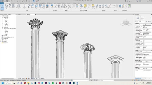 Classic Column Parametric Revit Family 3D 모델 - TurboSquid 2006067