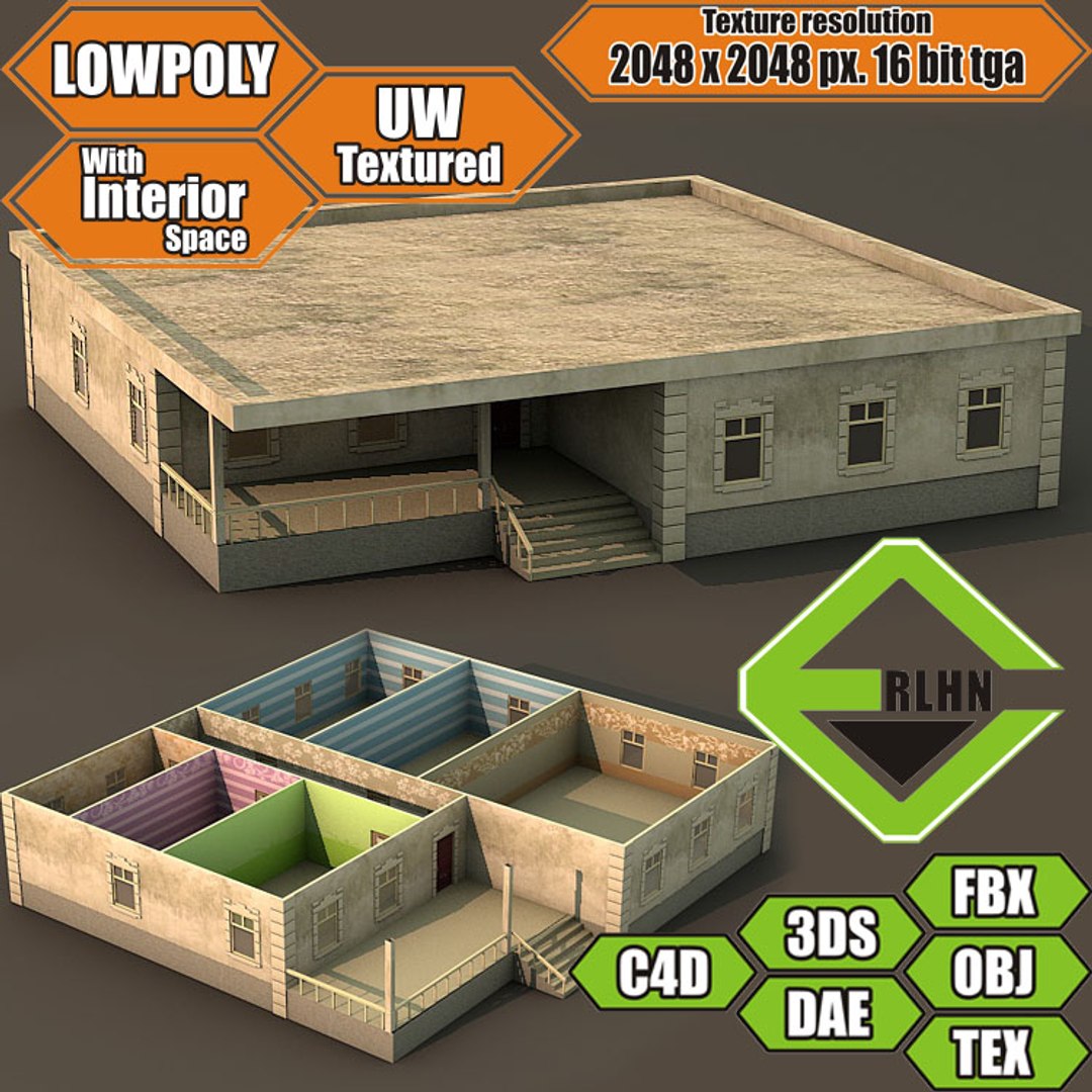 house interior building 3d model