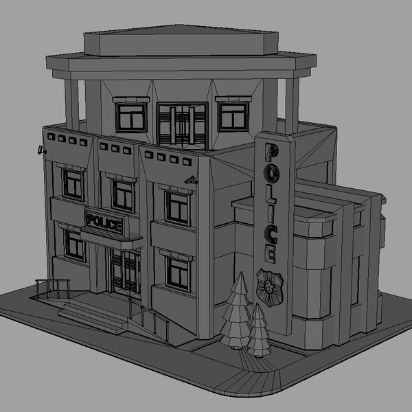 Police Station 02 3D model - TurboSquid 1771840