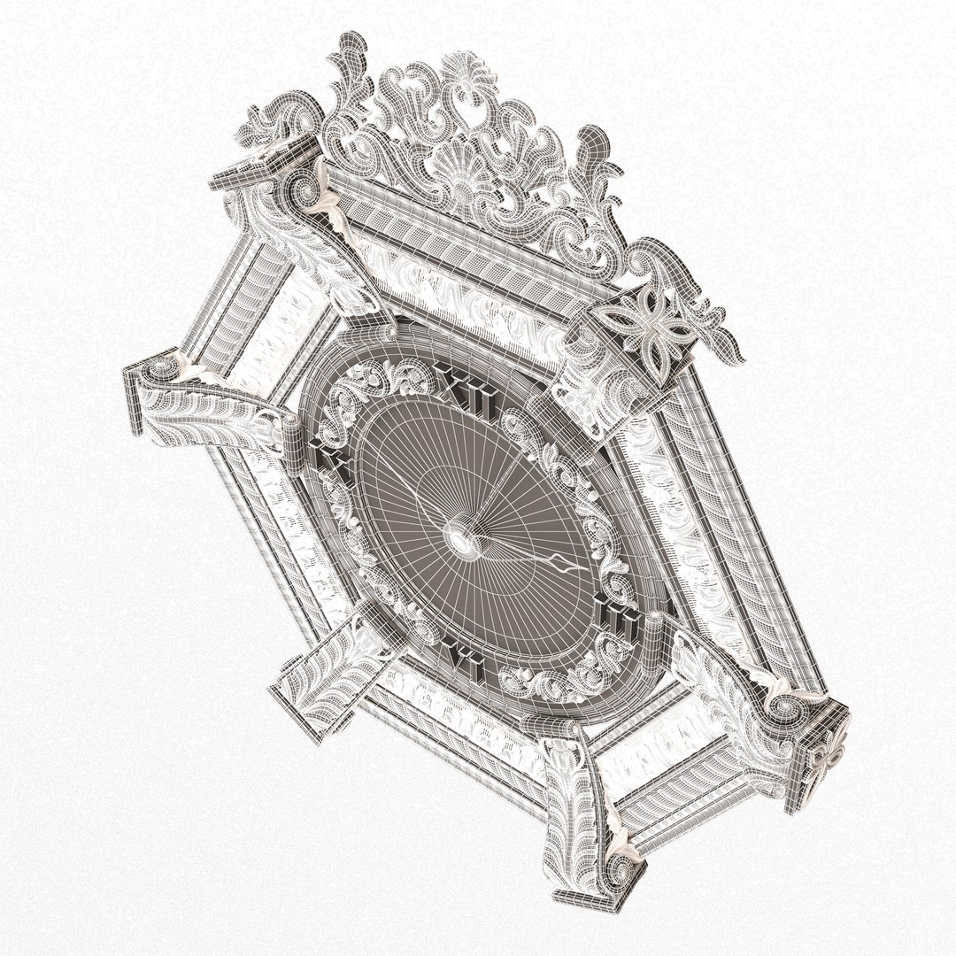 3D Classic Wall Clock 17 Chrome - TurboSquid 2137888