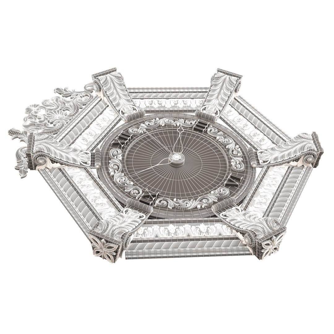 3D Classic Wall Clock 17 Chrome - TurboSquid 2137888