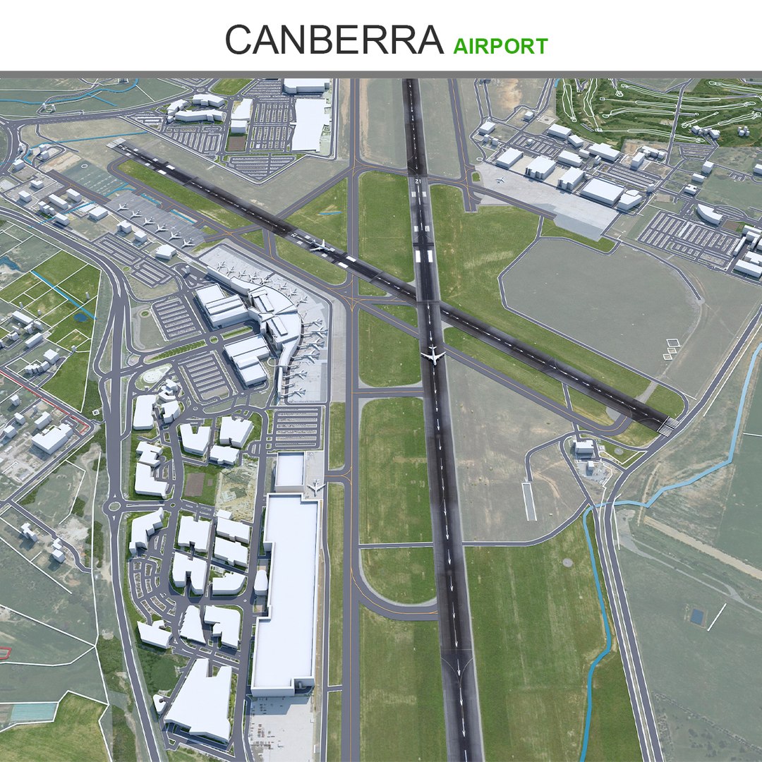3D Canberra Airport - TurboSquid 2013465