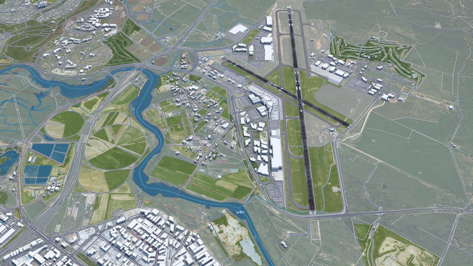 3D Canberra Airport - TurboSquid 2013465