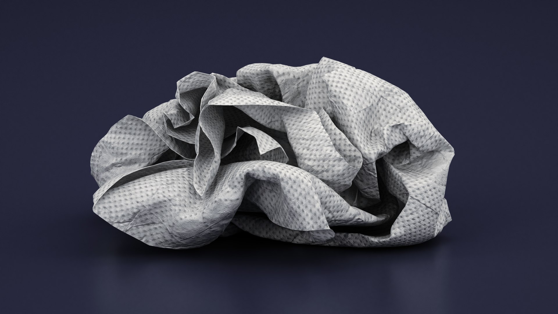Napkin Crumpled 3D Model - TurboSquid 2238939