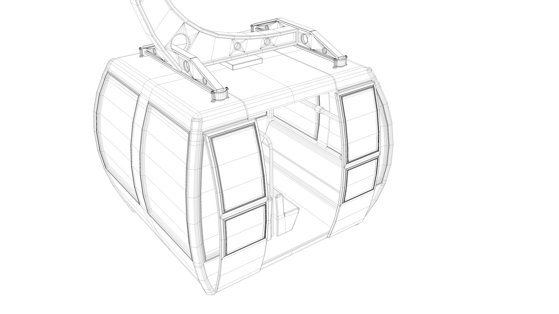 Ski Lift Gondola 3D Model - TurboSquid 1876895