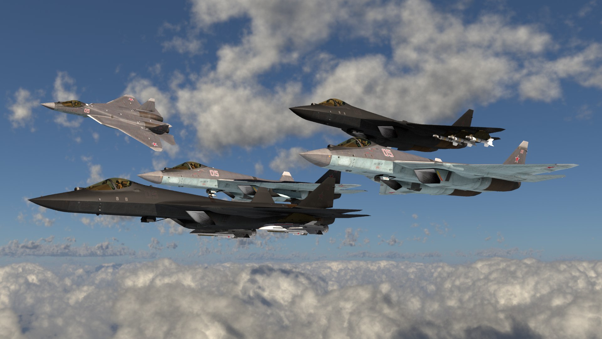 Sukhoi SU57 3D Model - TurboSquid 1905514