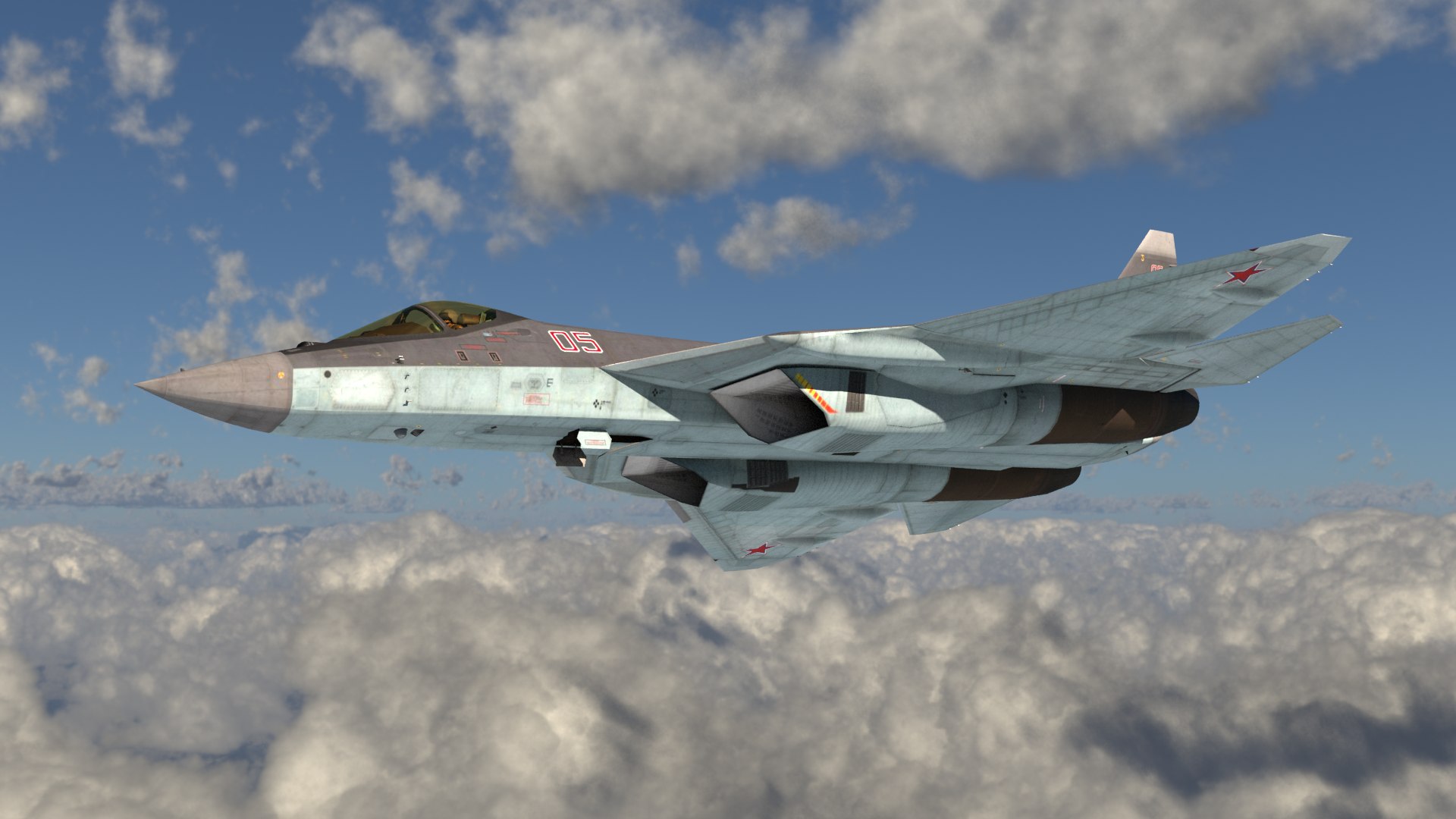 Sukhoi SU57 3D Model - TurboSquid 1905514