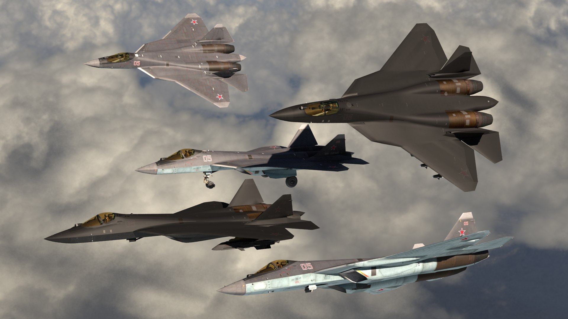 Sukhoi SU57 3D Model - TurboSquid 1905514