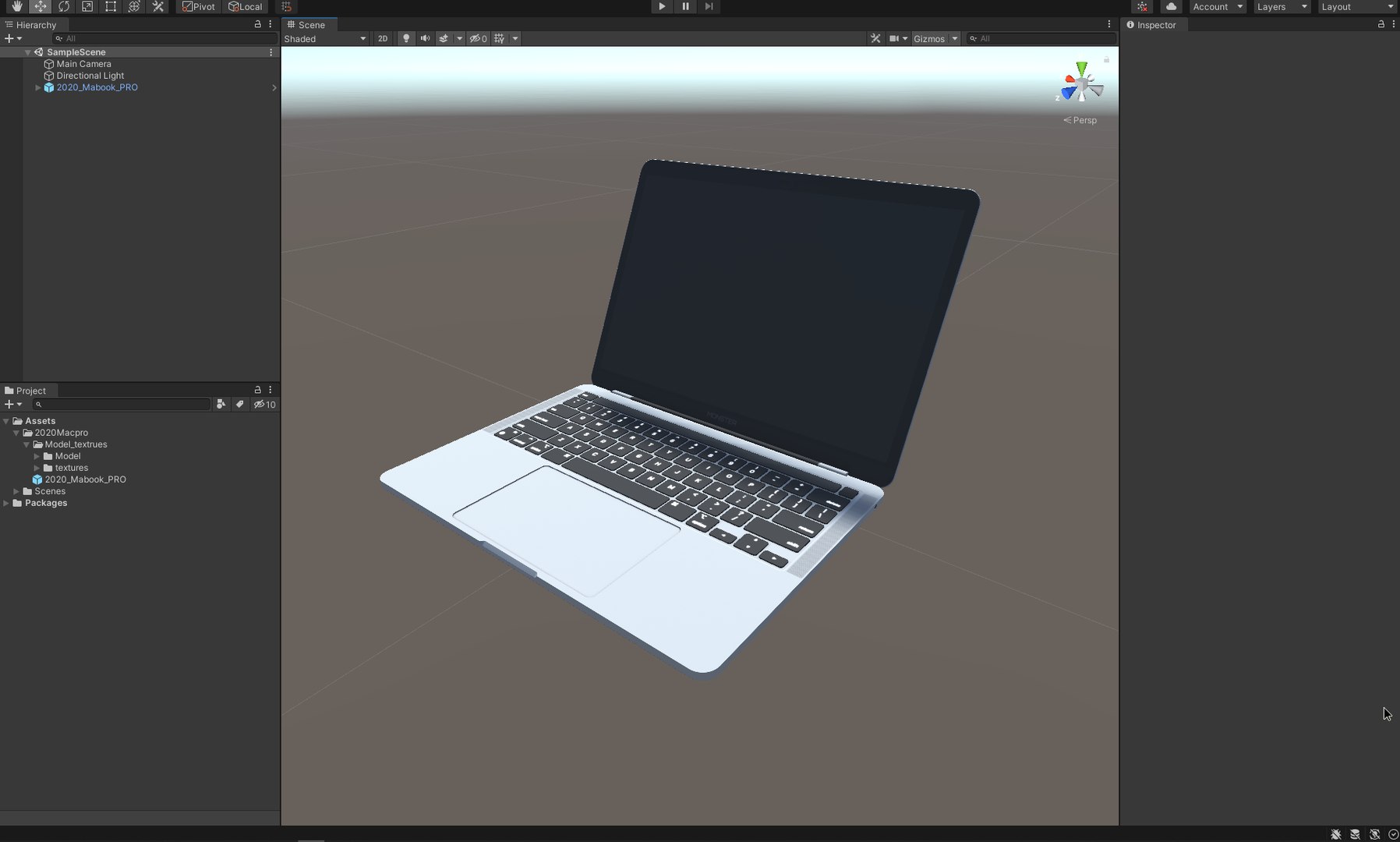 3D model laptop With Touchbar Low-poly 3D model - TurboSquid 2106432