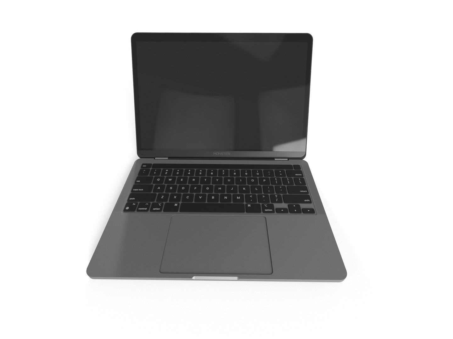 3D model laptop With Touchbar Low-poly 3D model - TurboSquid 2106432