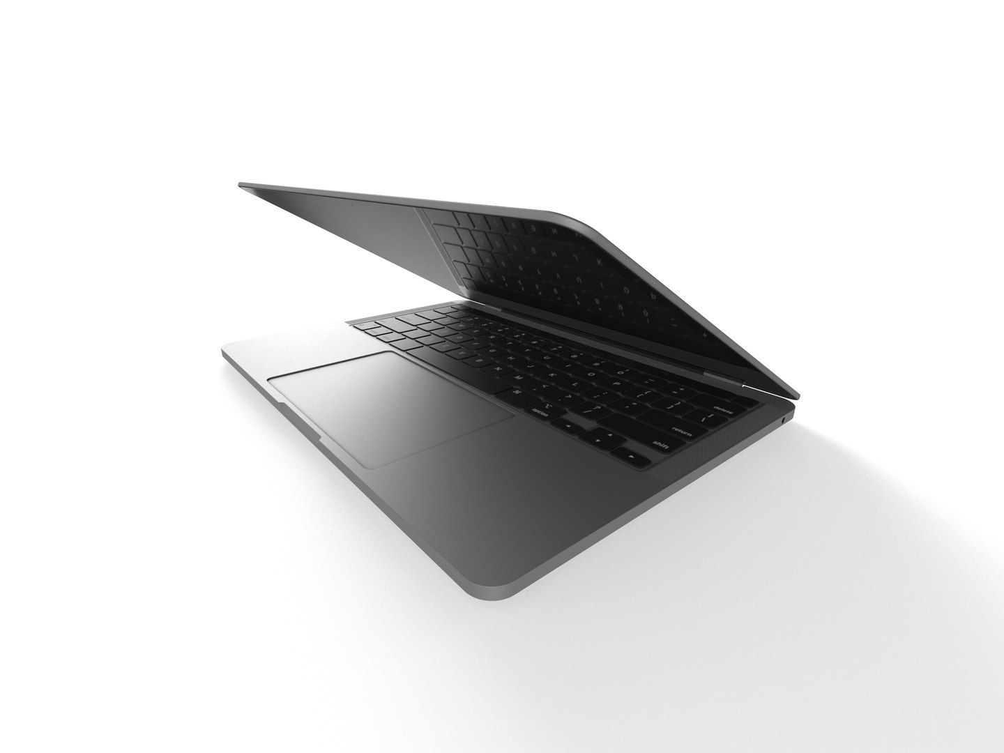 3D model laptop With Touchbar Low-poly 3D model - TurboSquid 2106432
