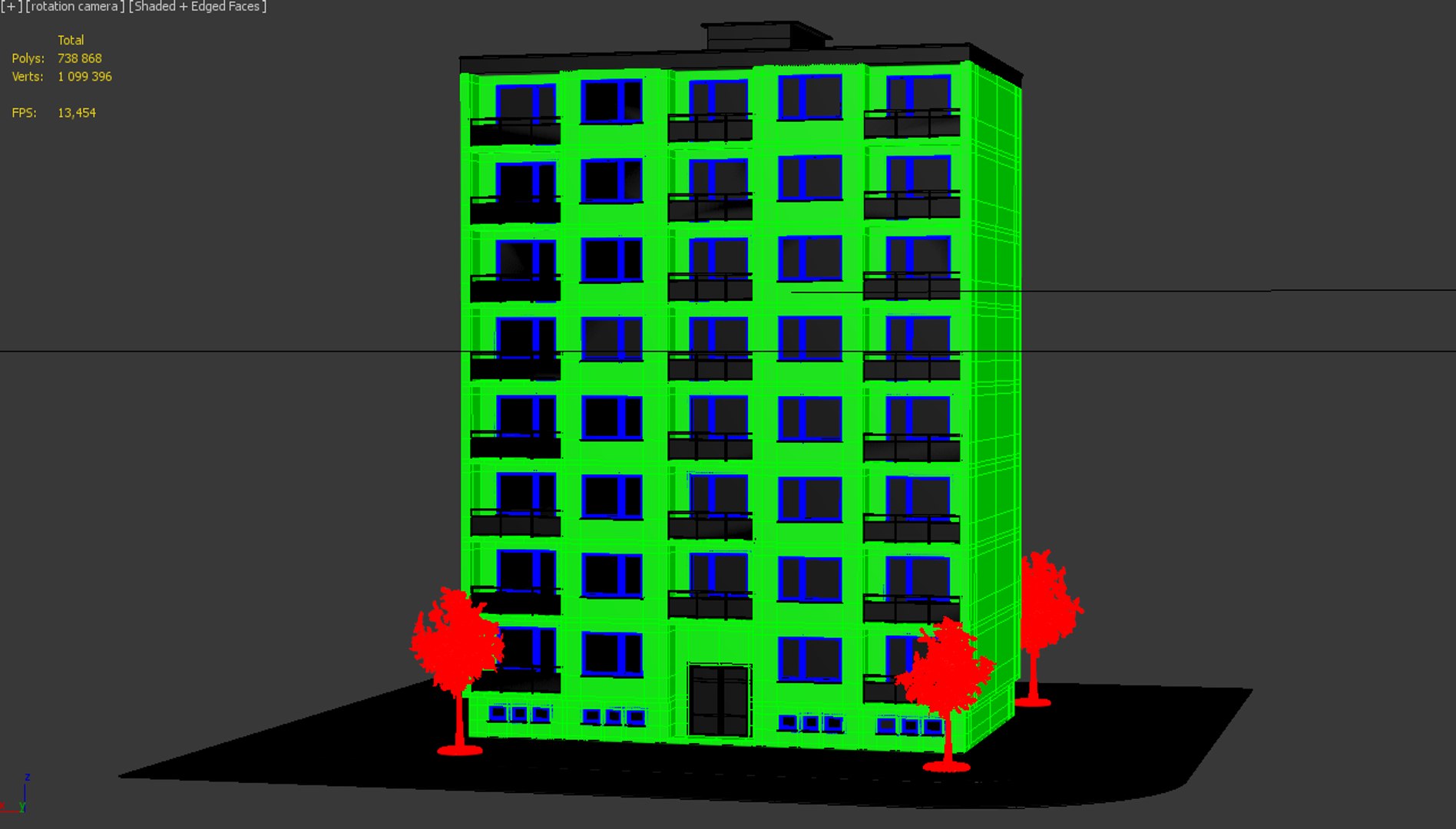 3D panel building architecture - TurboSquid 1280356