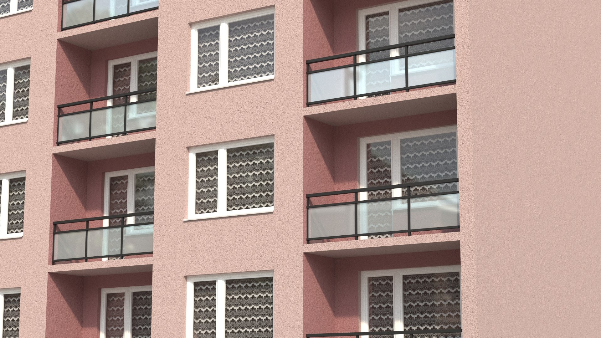 3D panel building architecture - TurboSquid 1280356