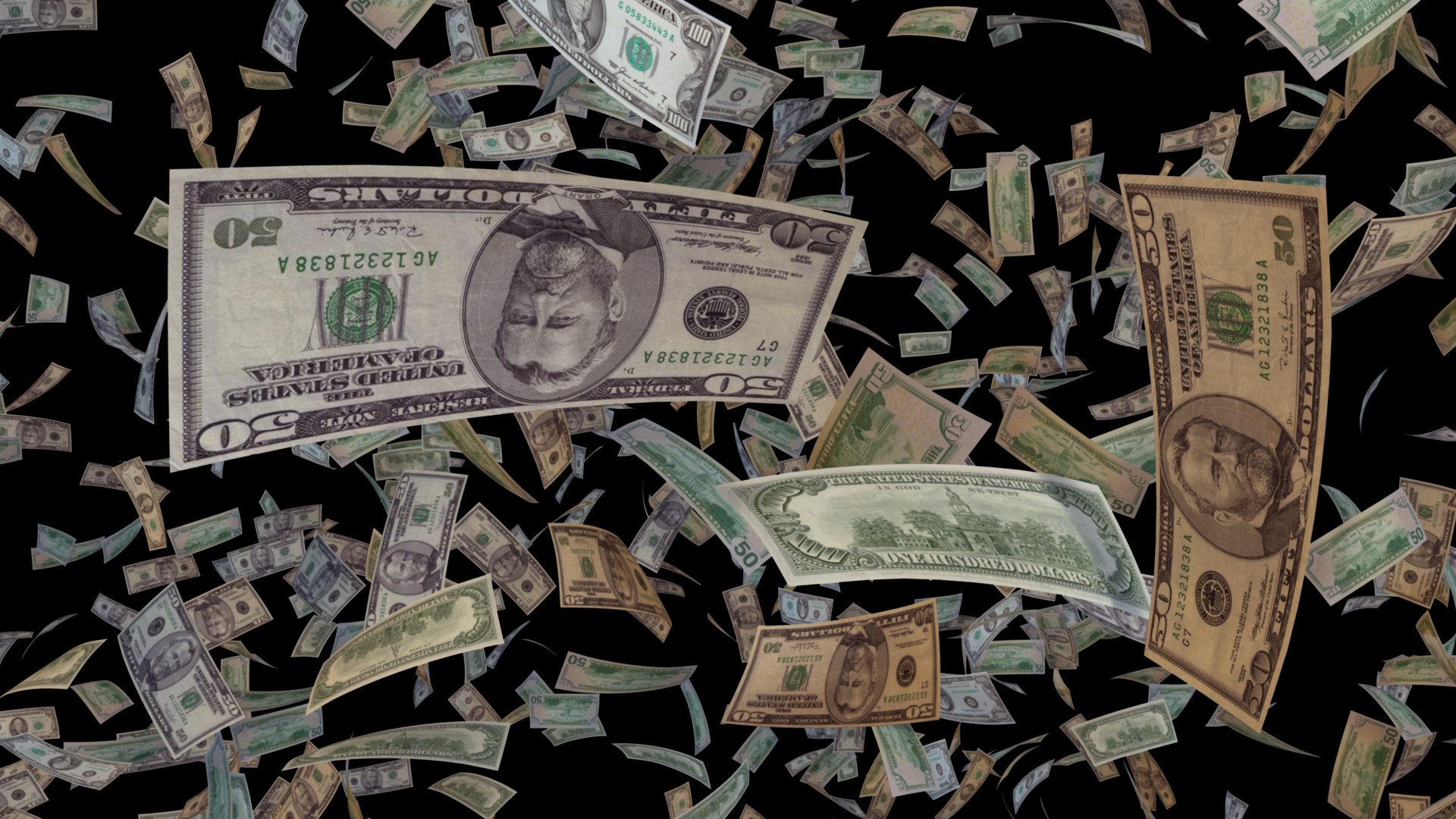 Money Storm Tornado Animation 3D Model - TurboSquid 1362111