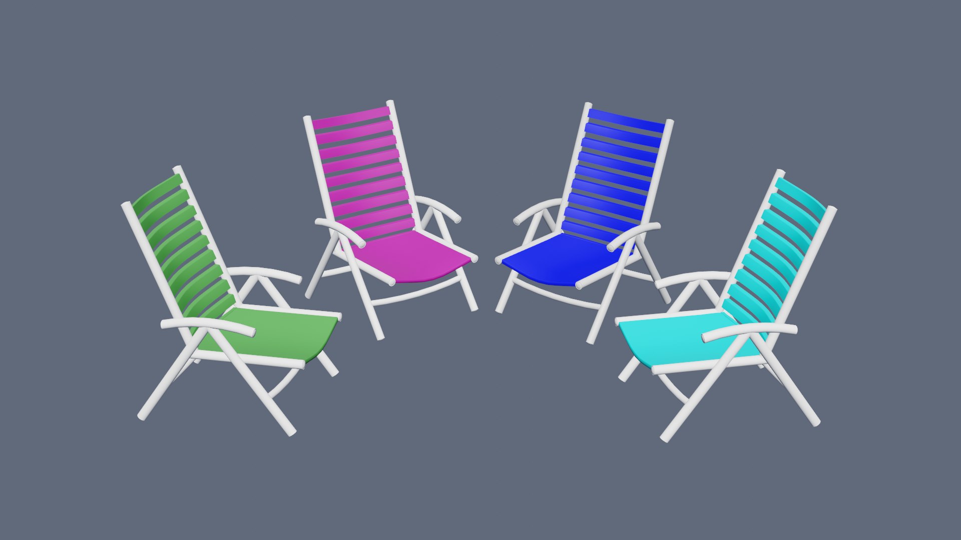 Patio Chairs Collection 3D Model - TurboSquid 1913574