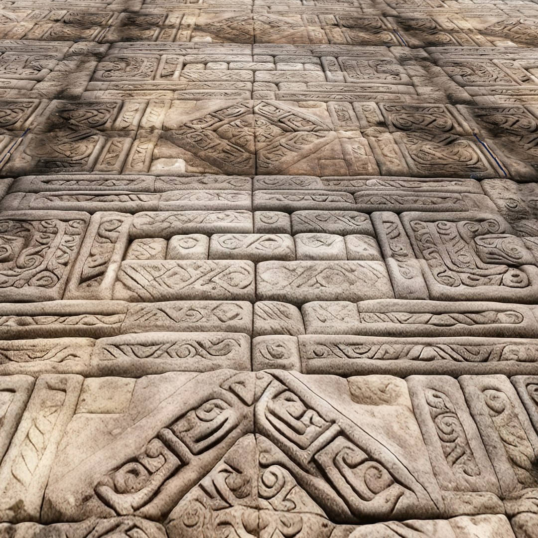 Ancient Roads Mayan Floors Pack 8 Model - TurboSquid 2067875