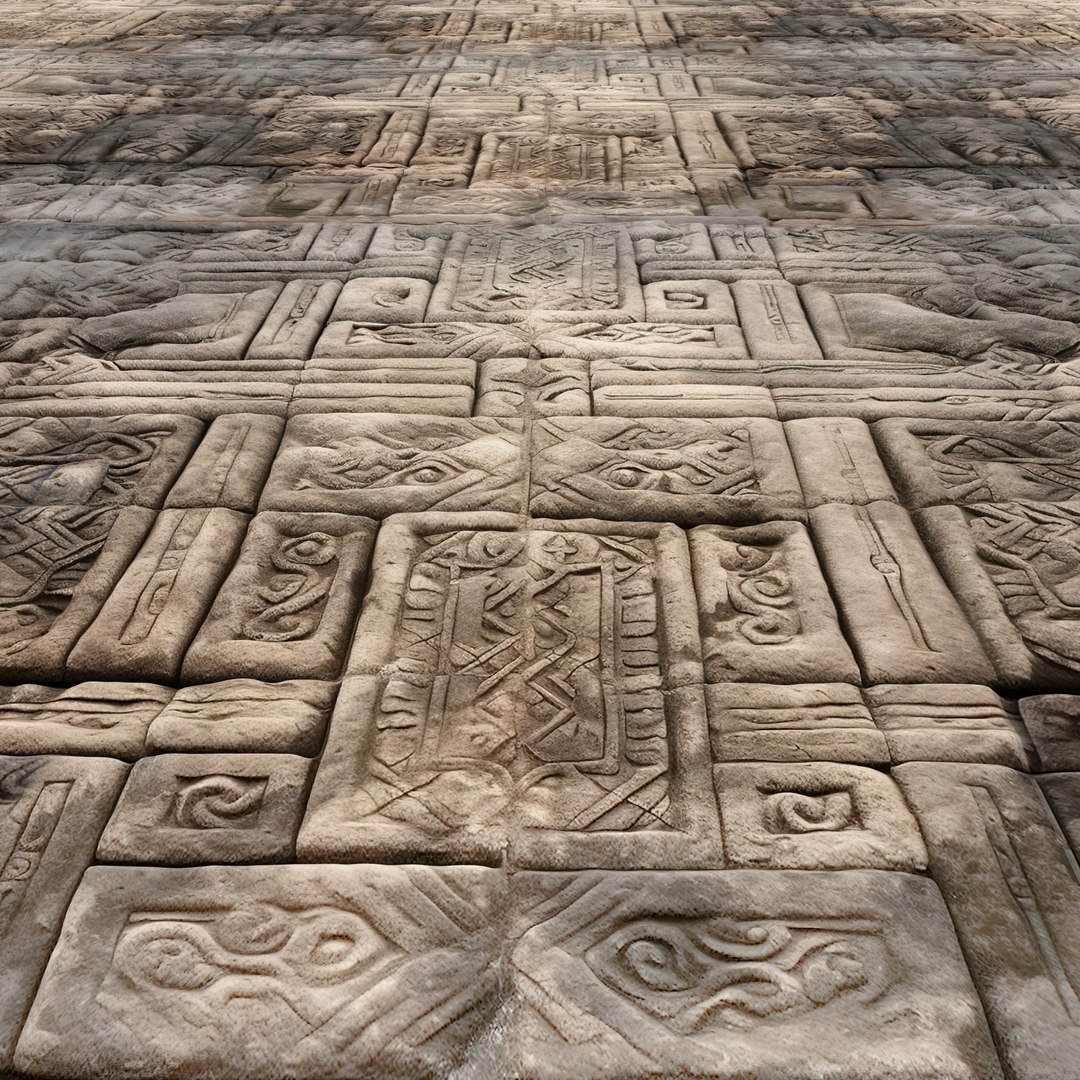Ancient Roads Mayan Floors Pack 8 Model - TurboSquid 2067875
