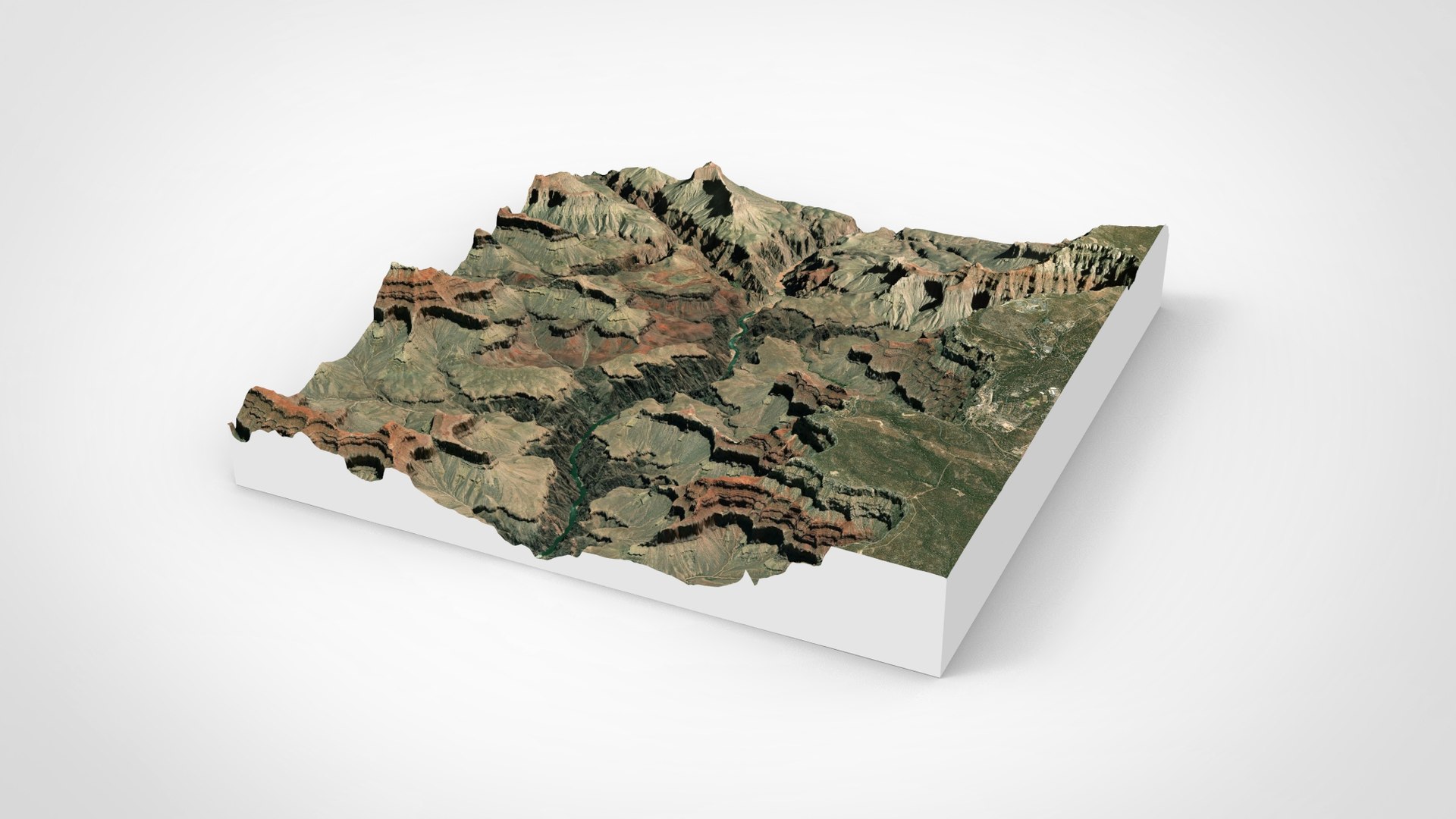 3D model Mountain landscape Grand Canyon Arizona USA - TurboSquid 2149245
