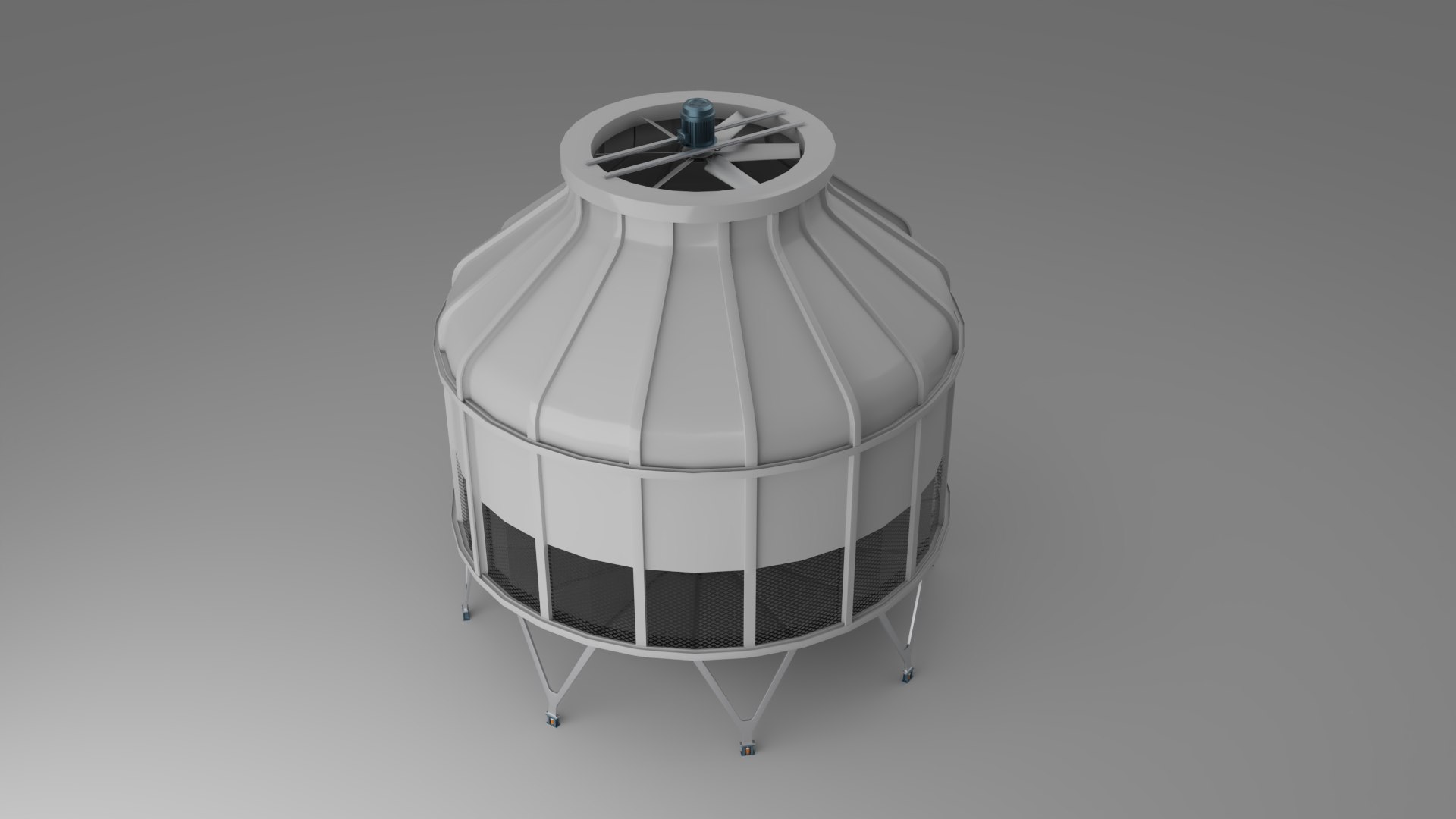 Industrial Round Cooling Tower 3D Model 3D Model - TurboSquid 2514571