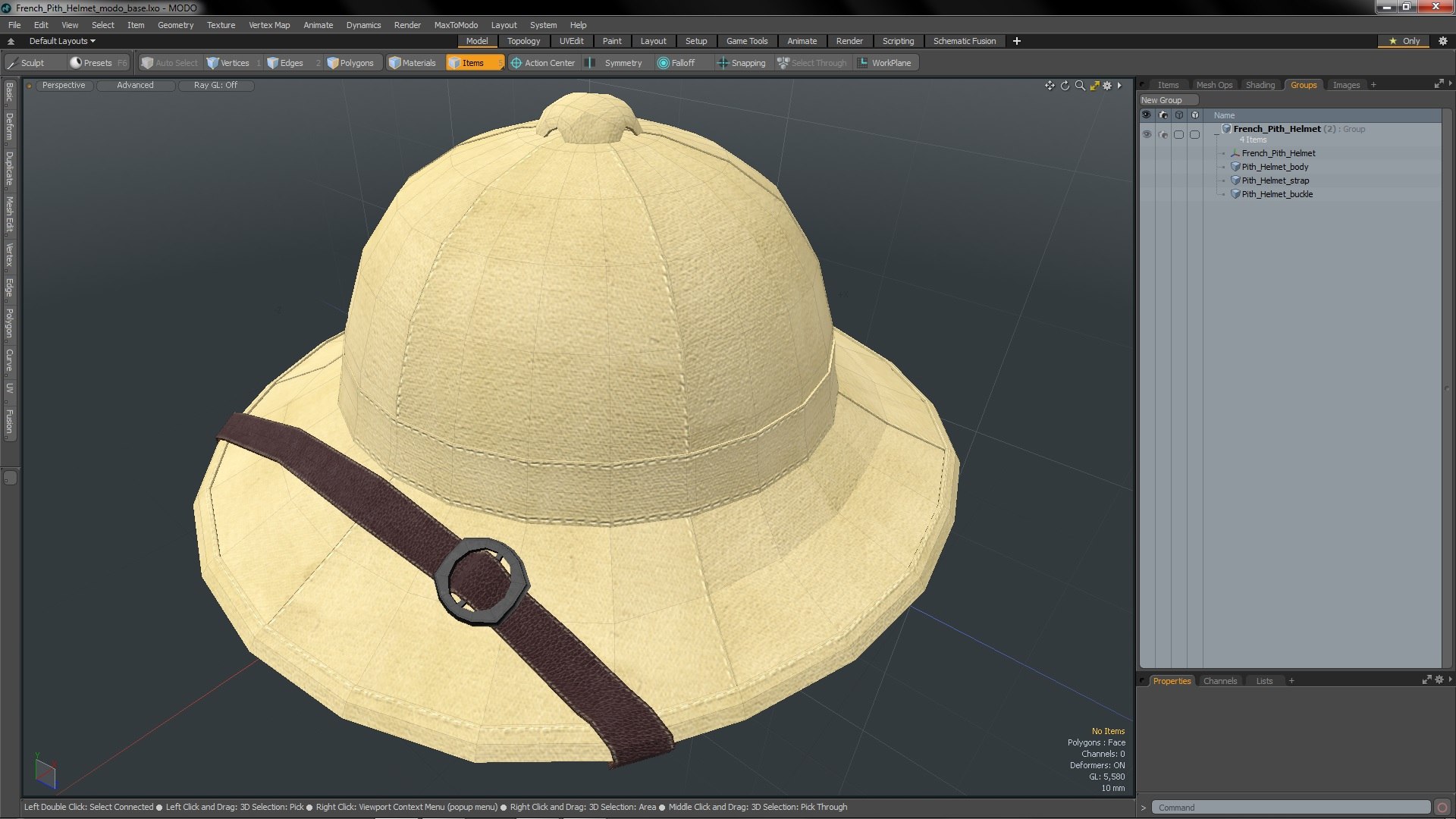 French Pith Helmet model - TurboSquid 2116187