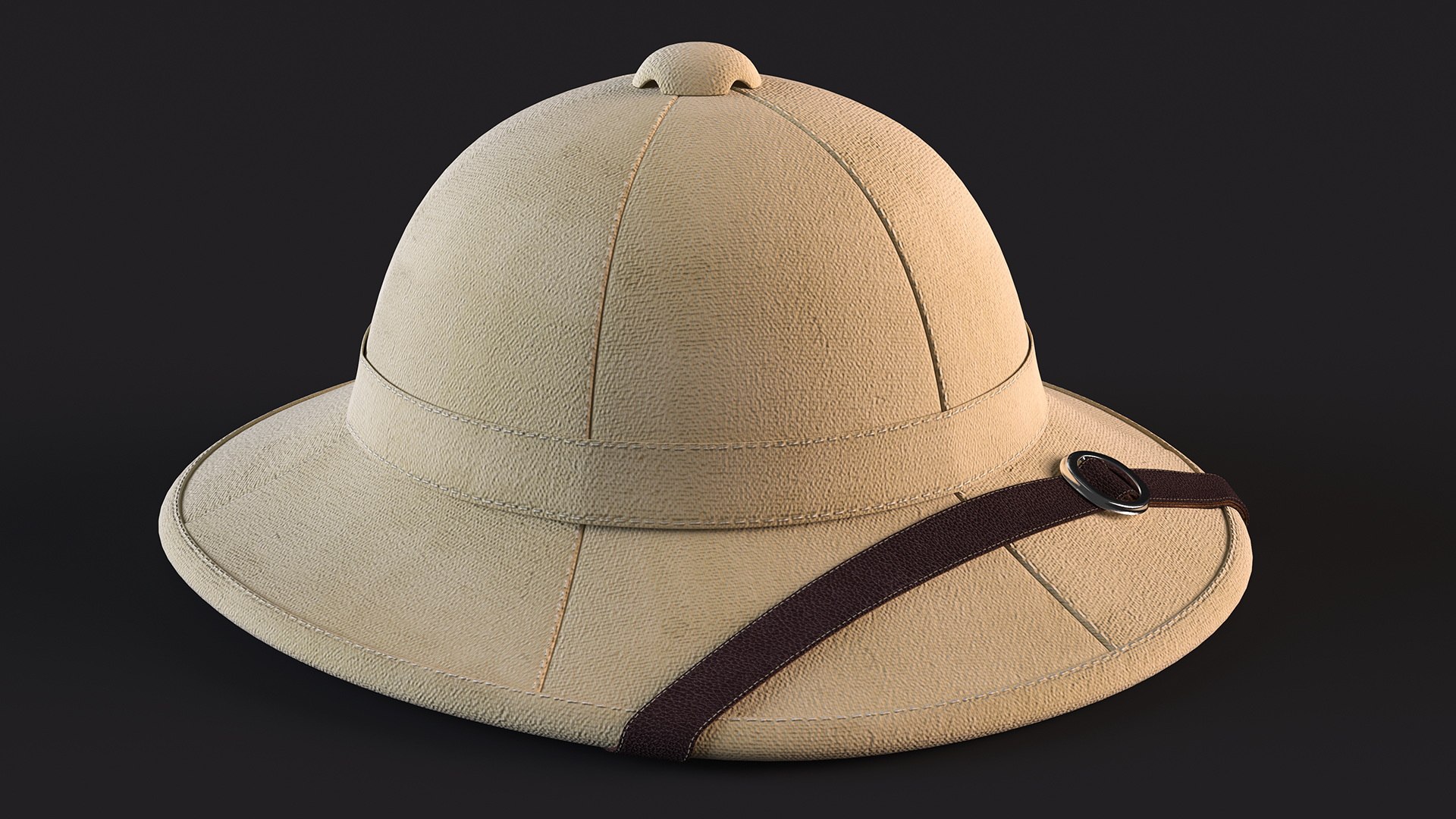 French Pith Helmet Model - TurboSquid 2116187