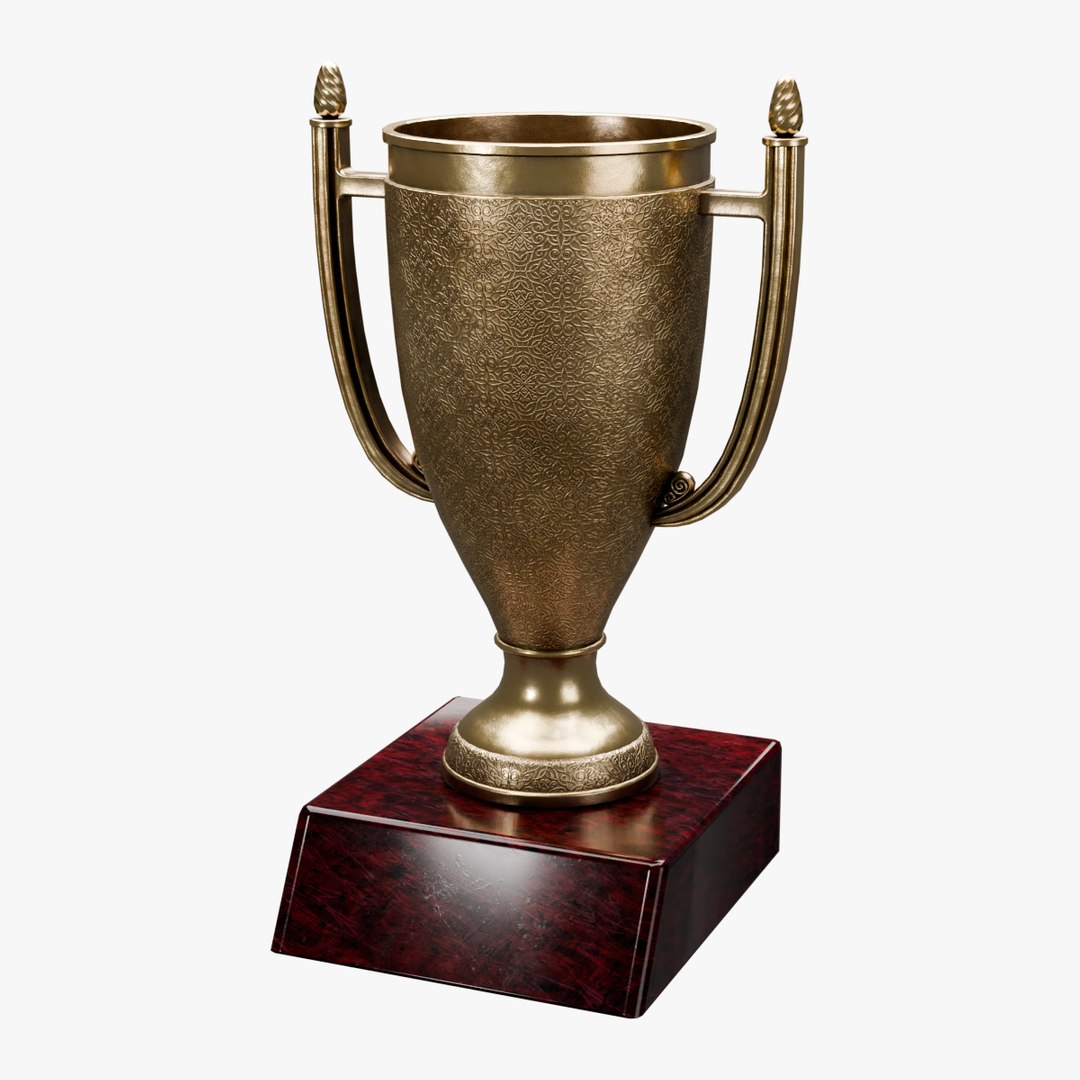 3D model Worn Golden Sport Cup - TurboSquid 2174491