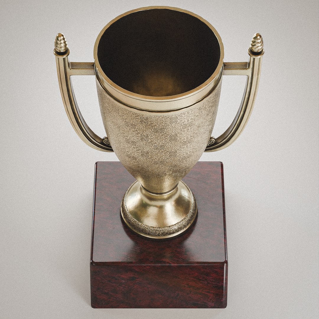 3D model Worn Golden Sport Cup - TurboSquid 2174491