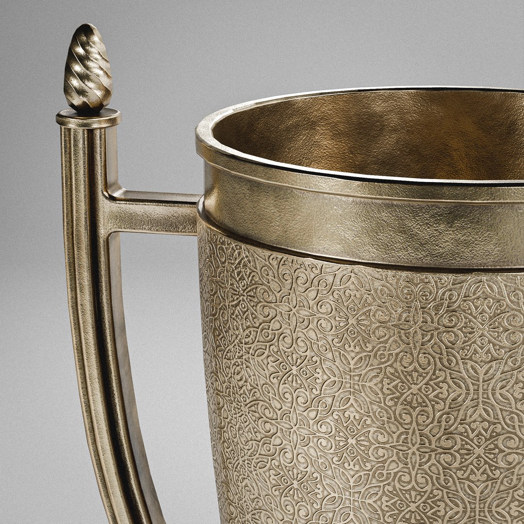 3D model Worn Golden Sport Cup - TurboSquid 2174491